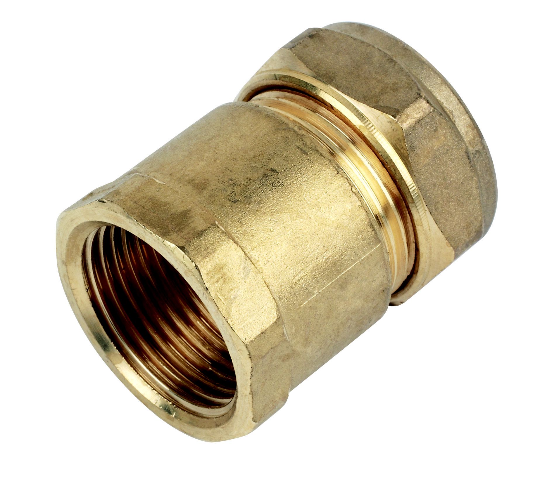 Plumbsure Compression Straight Coupler (Dia)22mm | DIY at B&Q