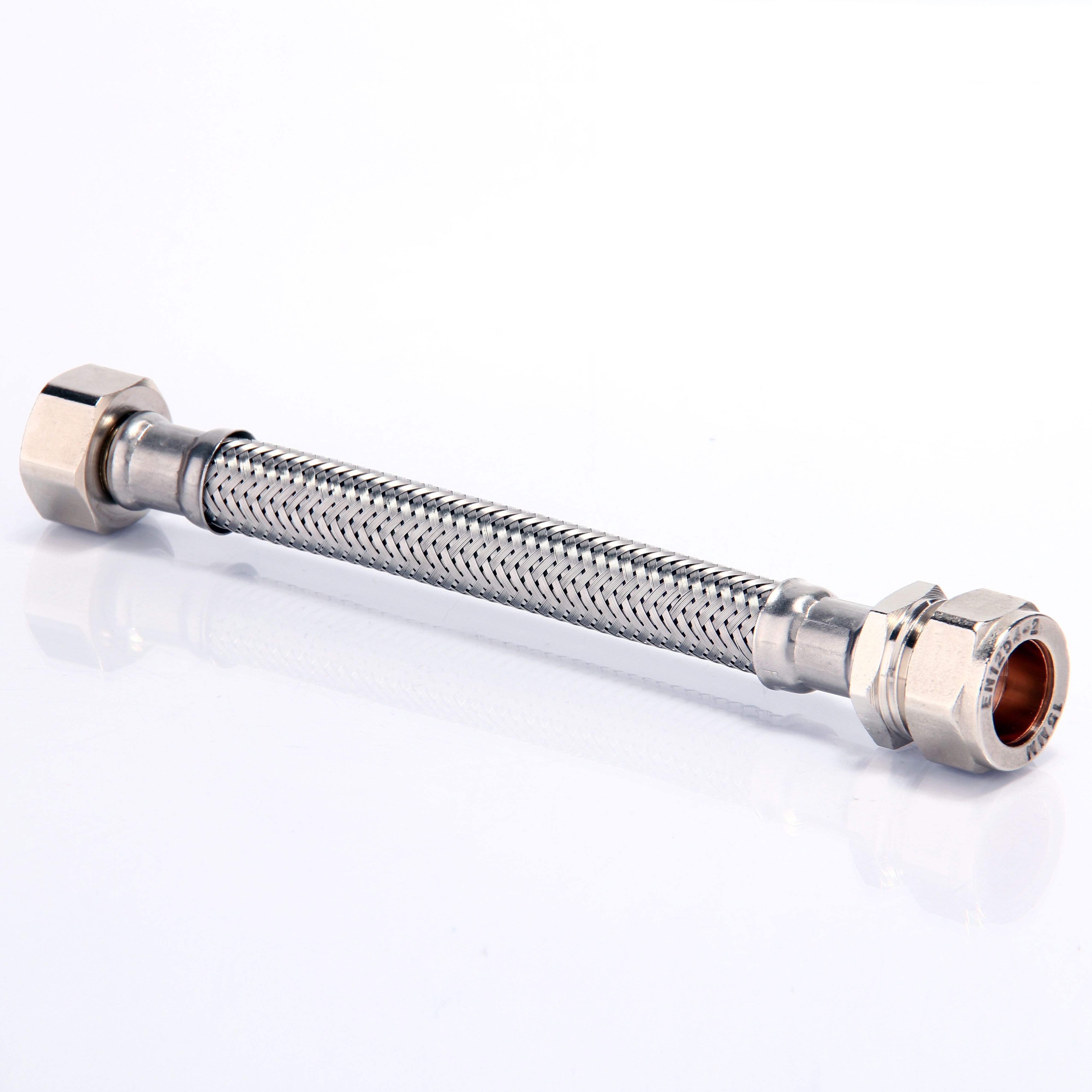 Plumbsure Compression Tap connector 15mm x ½" (L)150mm