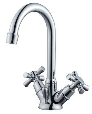 Buy Plumbsure Crystal Chrome effect Basin Mono mixer Tap | DIY at B&Q