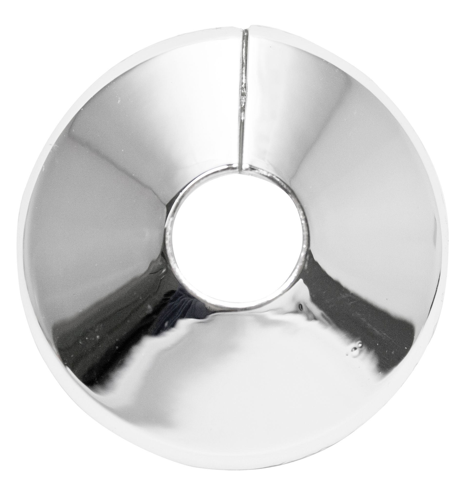 Plumbsure M444CQV3 Plastic Chrome effect Pipe collar (Dia)15mm, Pack of ...