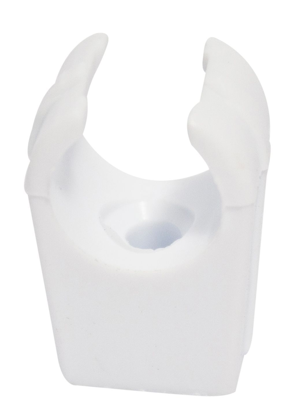 Plumbsure White Plastic Pipe clip M551-10QV3 (Dia)15mm, Pack of 10