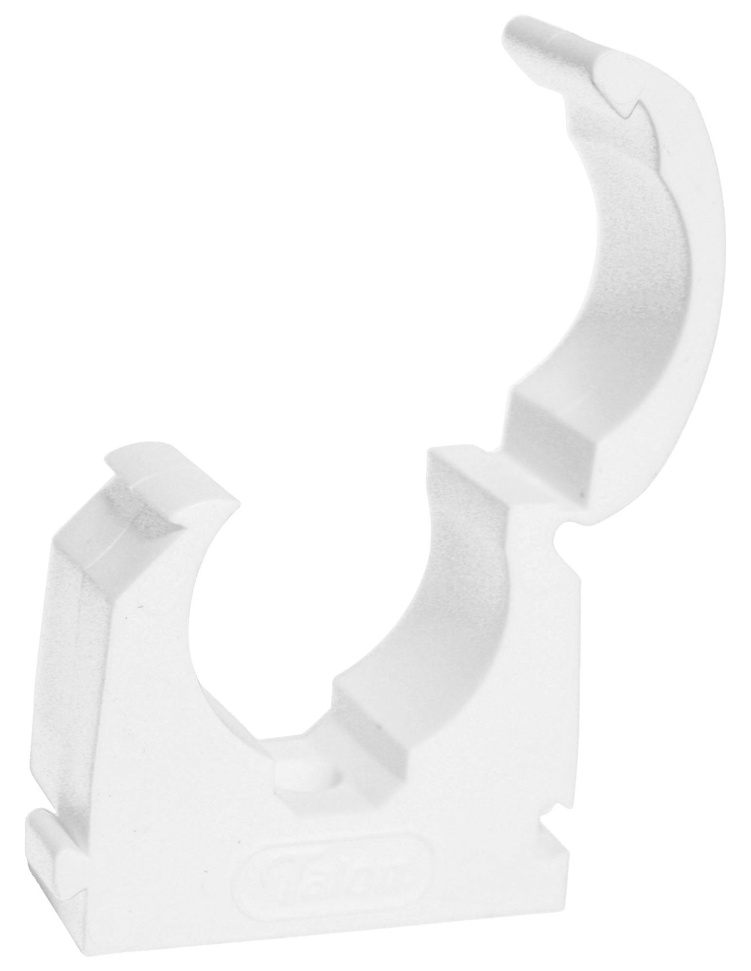Plumbsure White Plastic Pipe clip M552SFQV2 (Dia)22mm, Pack of 5