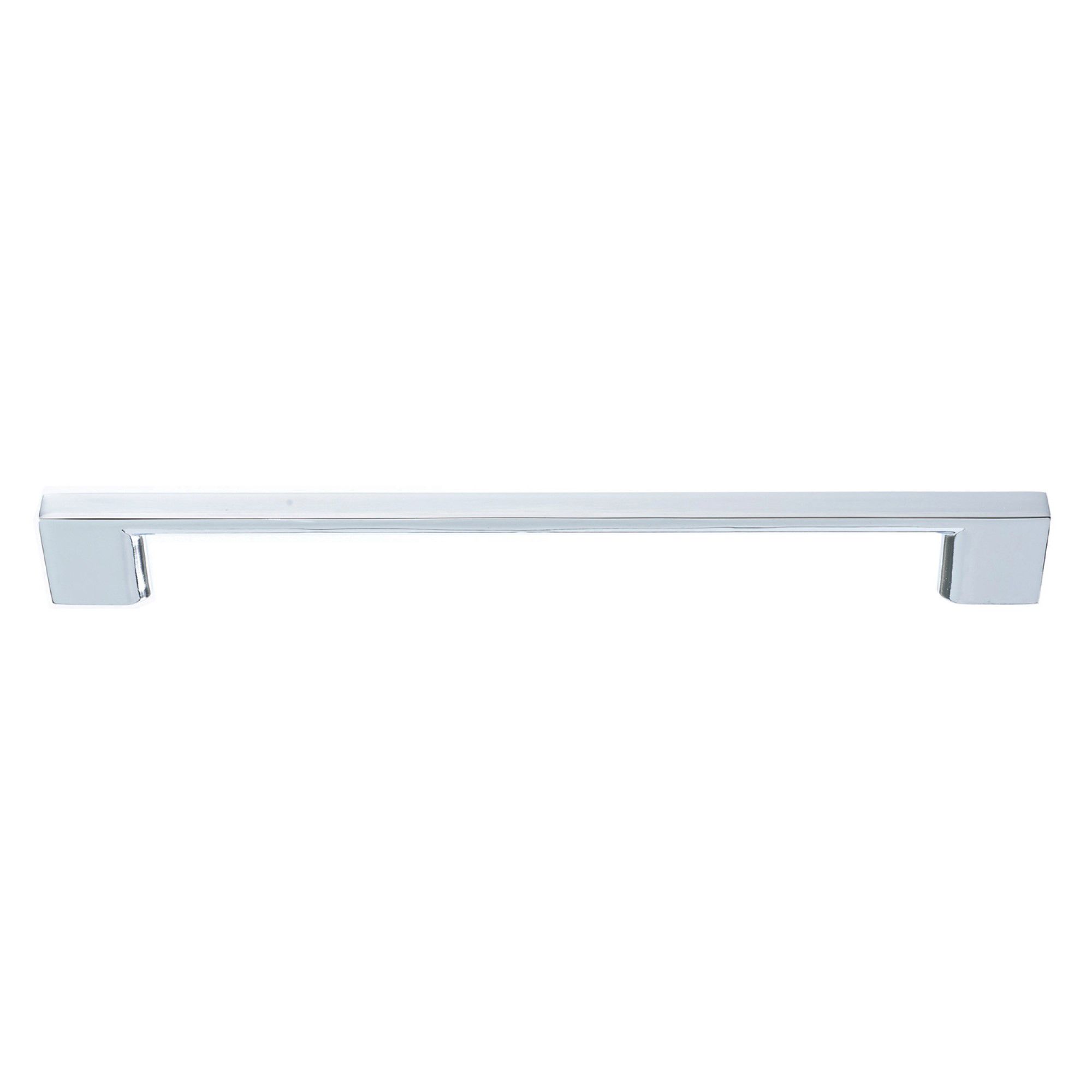 Polished Chrome effect Anodised Zinc alloy Straight Bar Pull handle (L ...