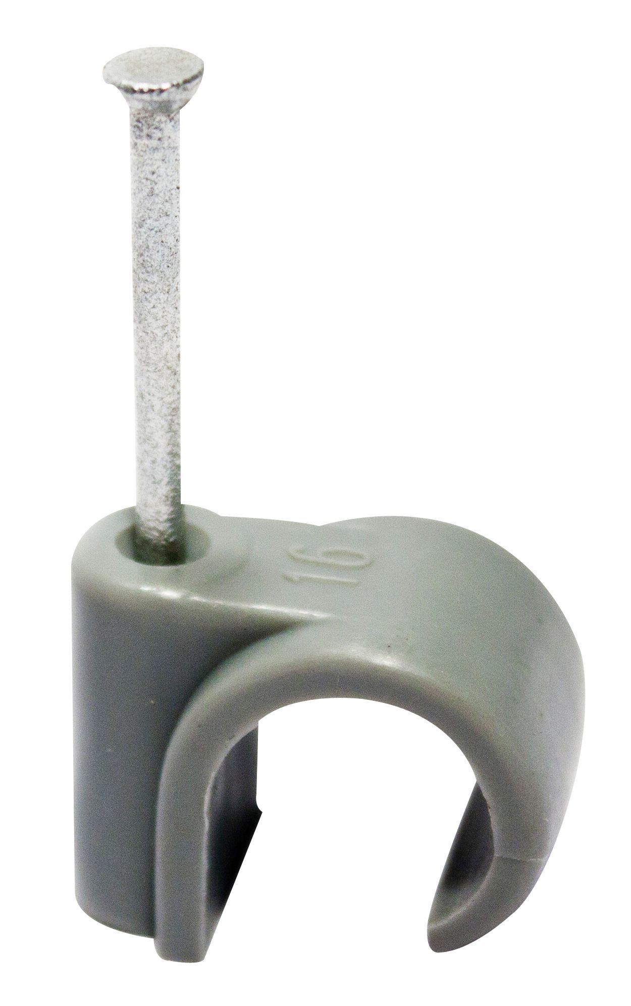 PolyPlumb Metal & plastic Pipe clip PB2215V2 (Dia)15mm, Pack of 20 ...