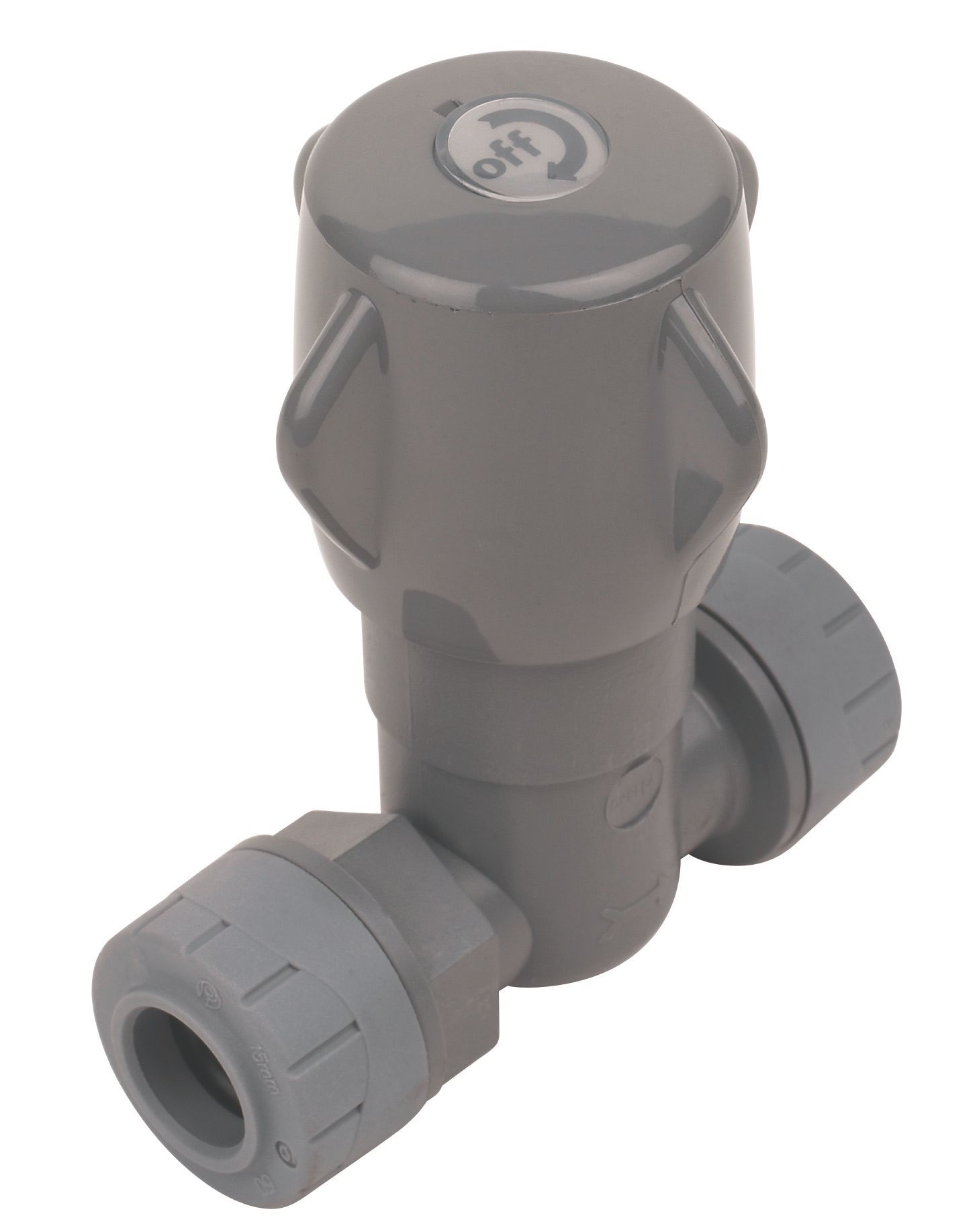 PolyPlumb Push-fit Stop cock, (Dia)15mm