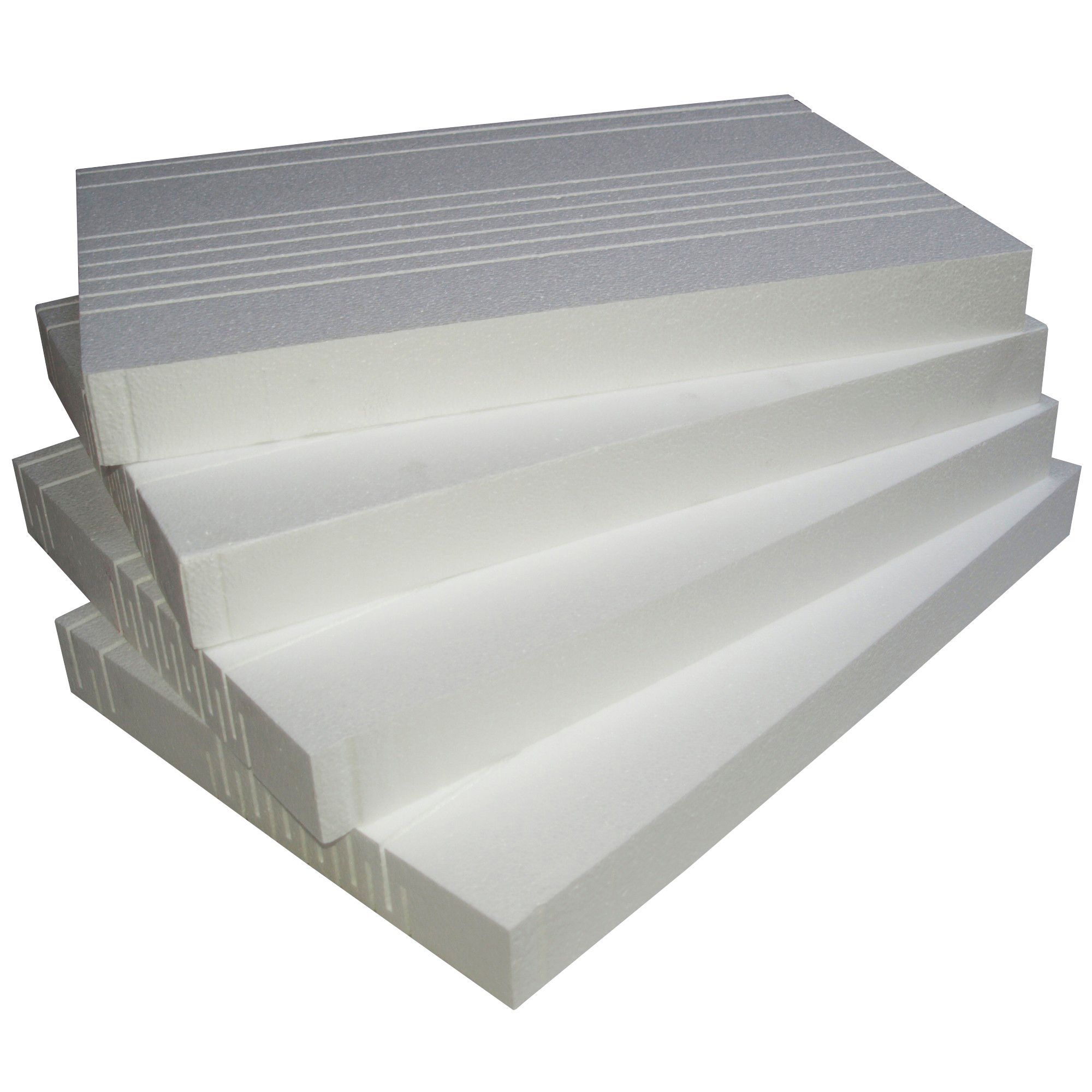 Polystyrene Insulation board (L)0.61m (W)0.4m (T)60mm, Pack of 4 | DIY ...