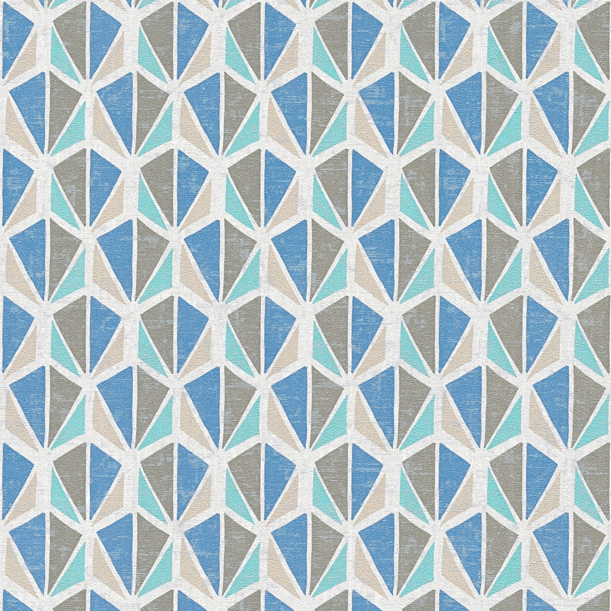 Pop colours Multicolour Geometric 3D effect Textured Wallpaper | DIY at B&Q