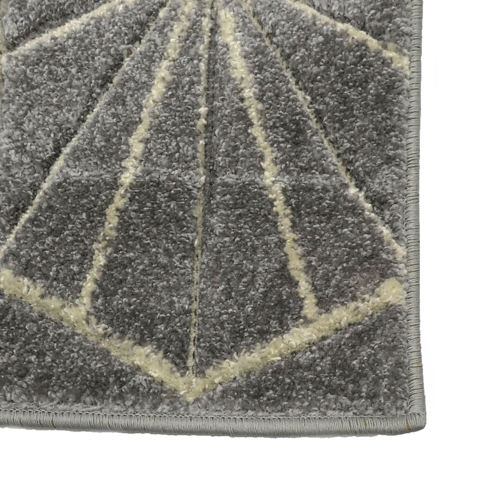PORTLAND GREY GEOMETRIC LARGE RUG, (L)230CM X (W)160CM