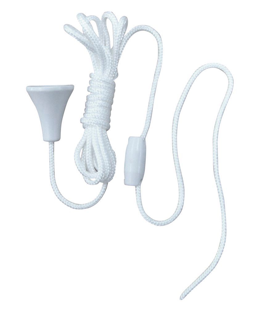 Power Pro White Plastic & string Light pull