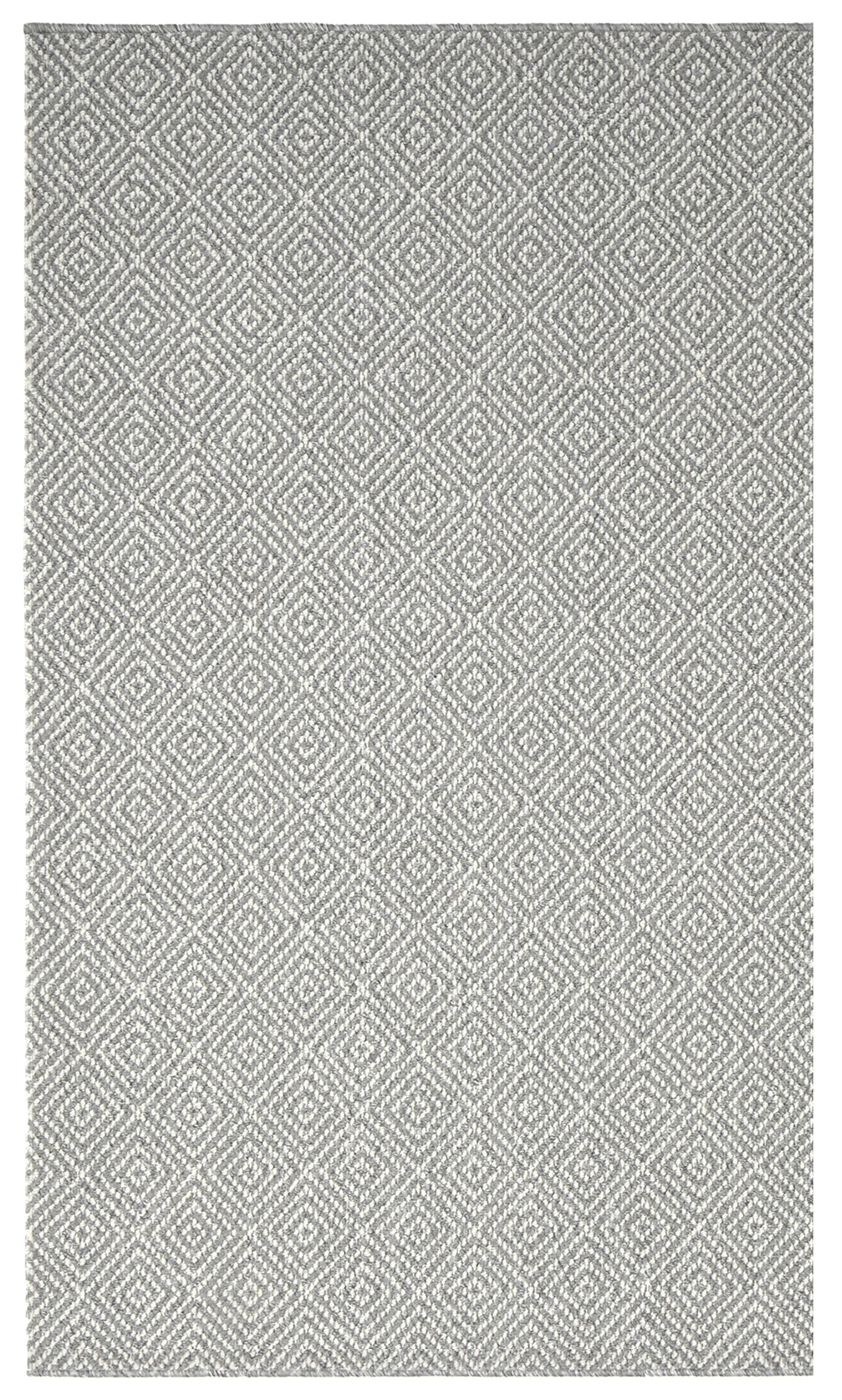 Prague Grey Diamond Heavy duty Mat, 140cm x 80cm | DIY at B&Q