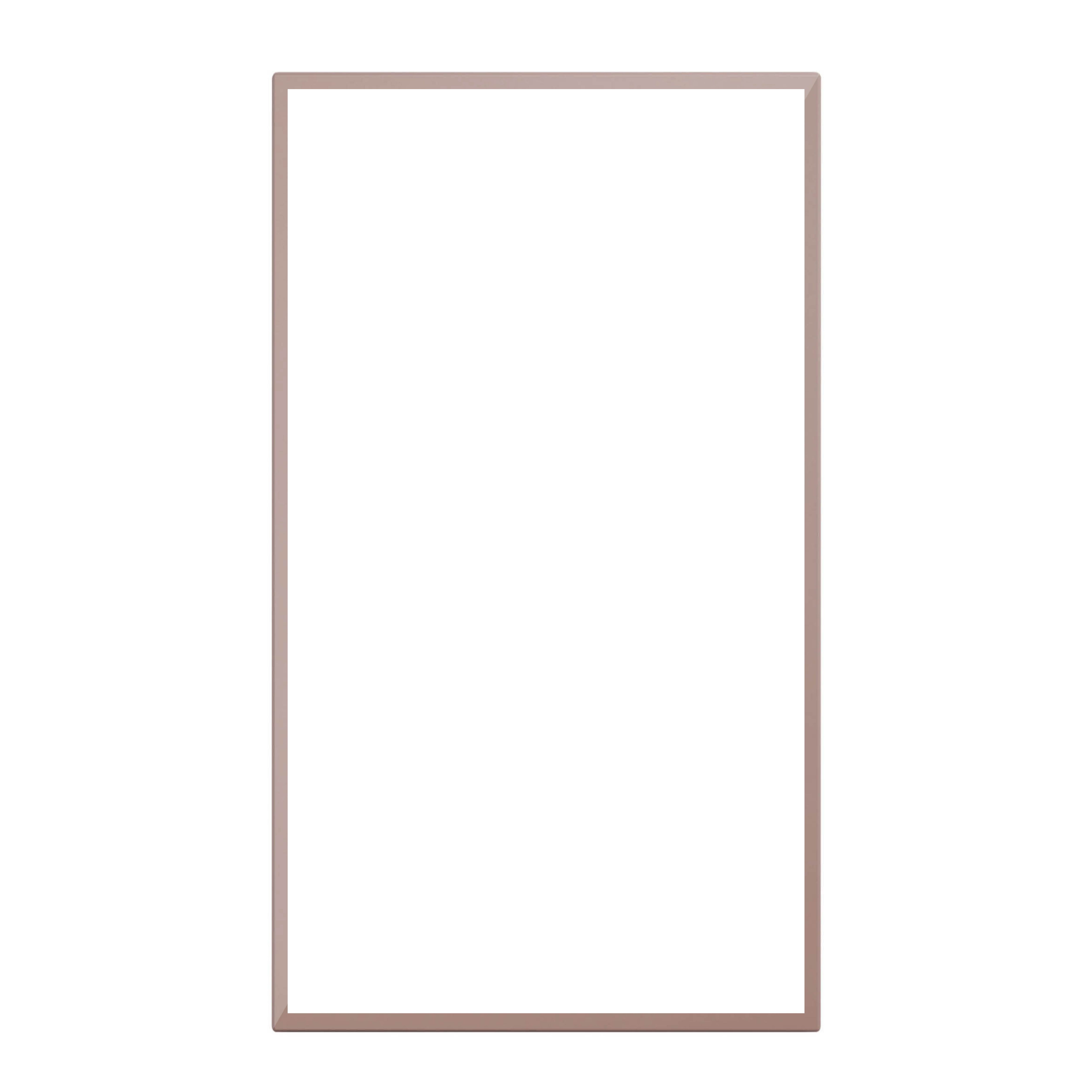 Premium Kitchens Ethos Matt antique rose Modern Tall glazed Cabinet ...