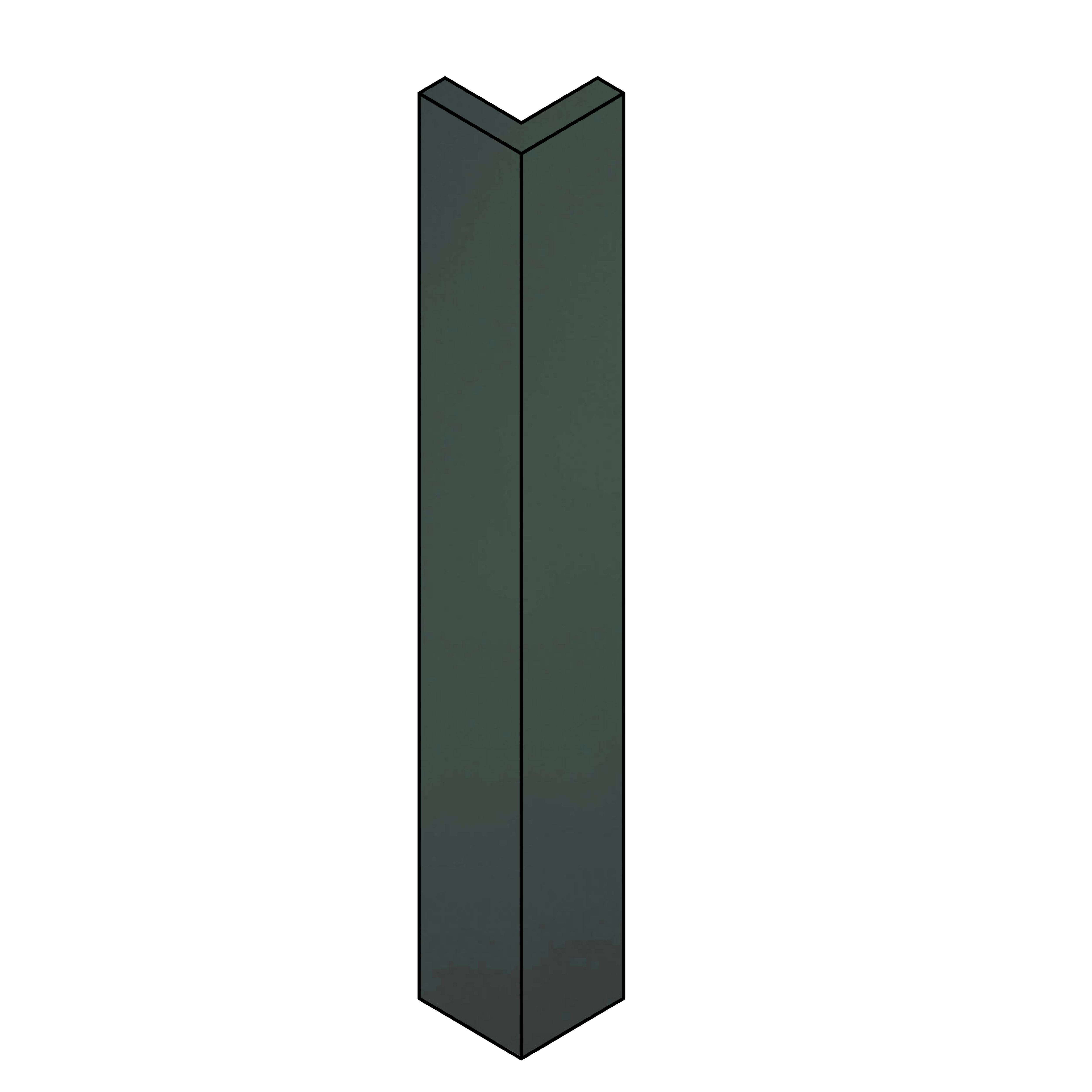 Premium Kitchens Ethos Matt antique rose Standard Corner post, (W)59mm ...