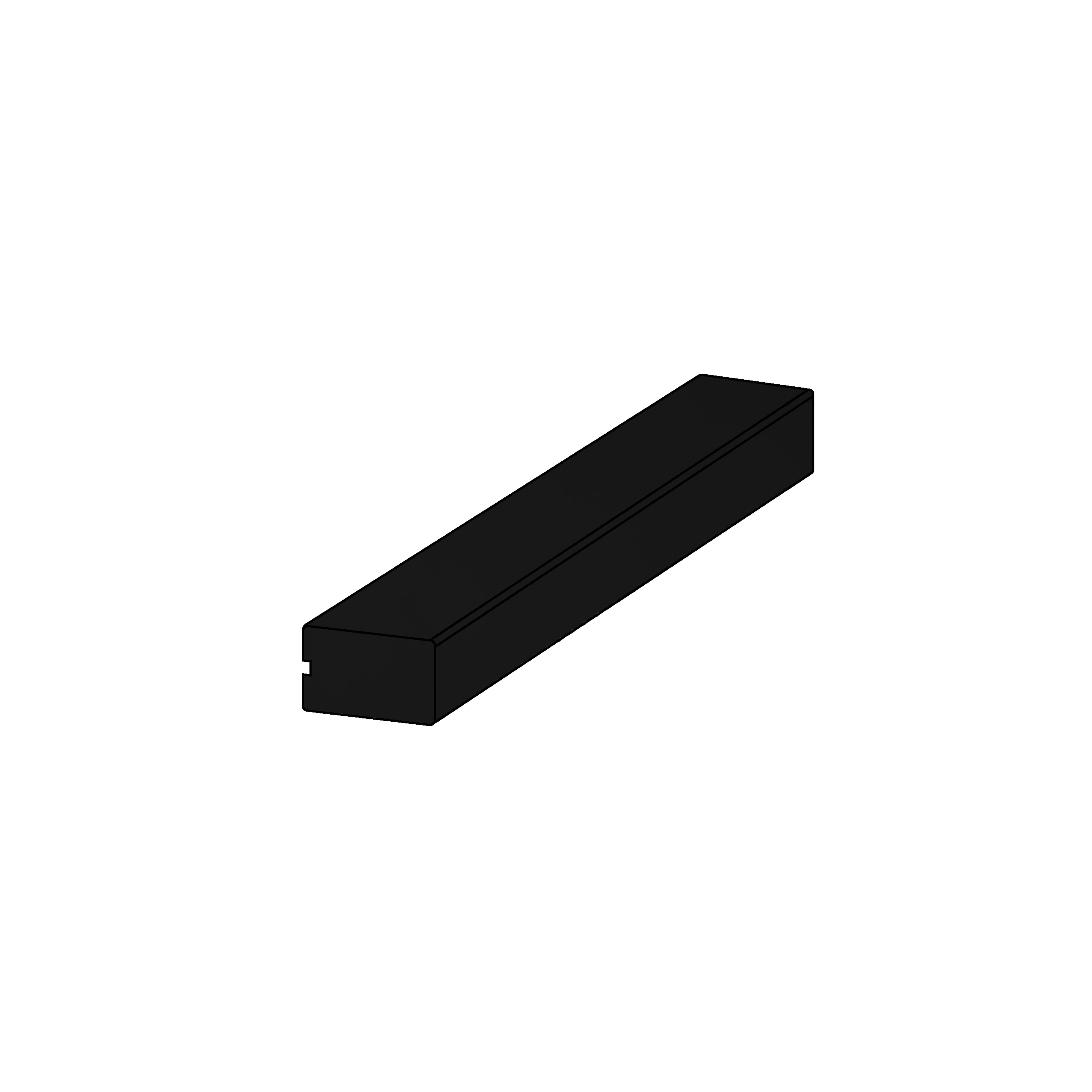 Premium Kitchens Ethos Matt black Straight Cornice & pelmet, (L)3050mm ...