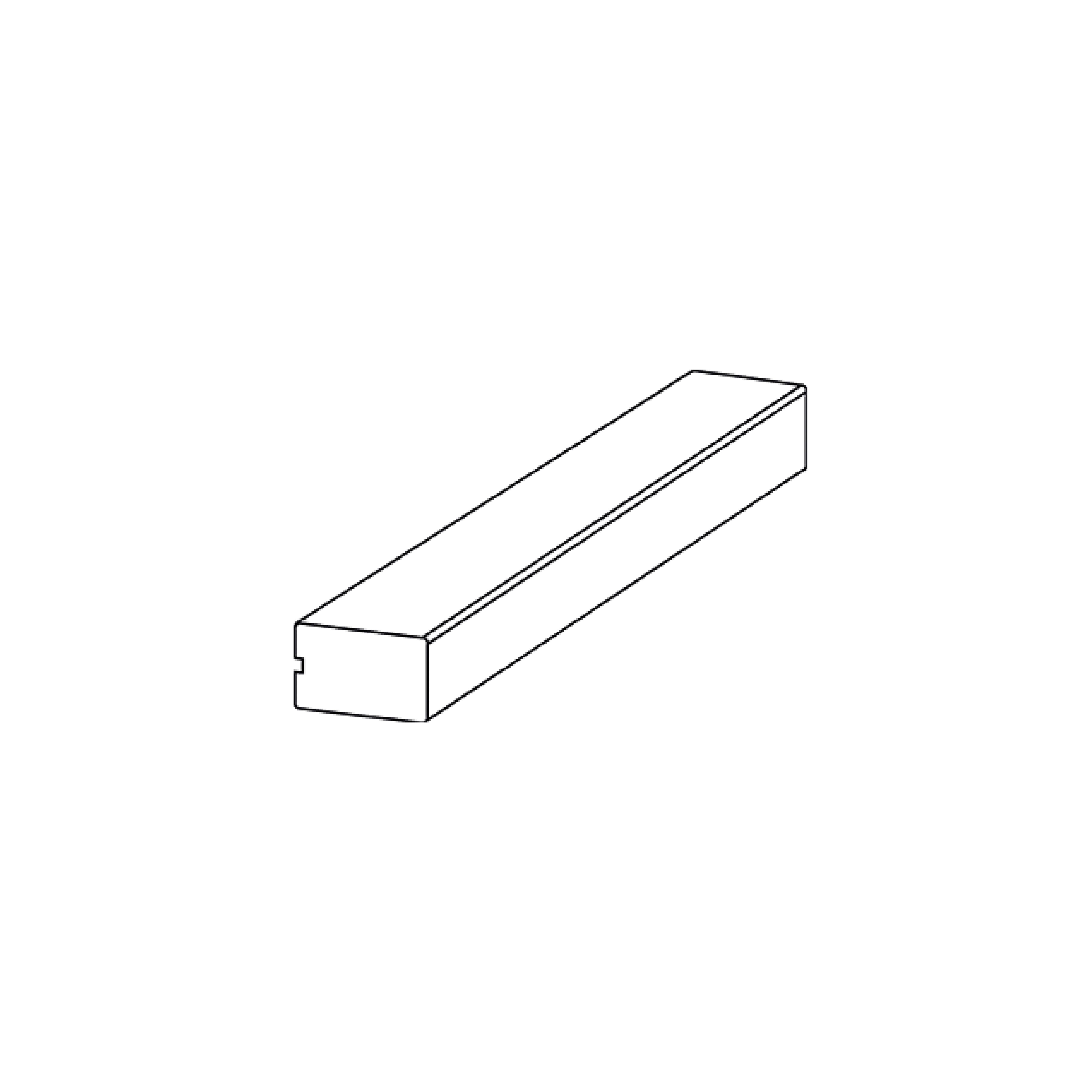 Premium Kitchens Ethos Matt black Straight Cornice & pelmet, (L)3050mm ...