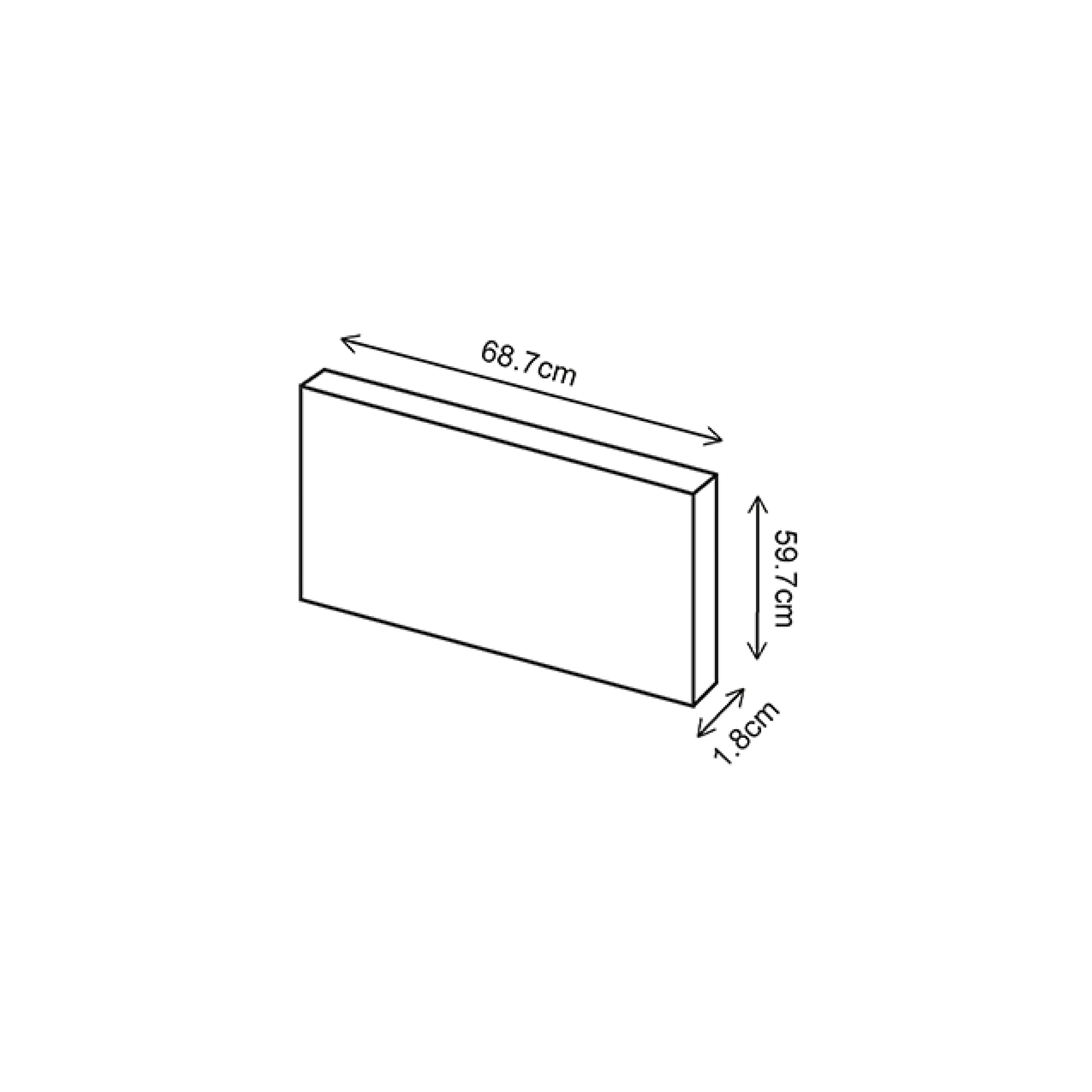 Premium Kitchens Ethos Matt green Modern Appliance Cabinet door (W ...