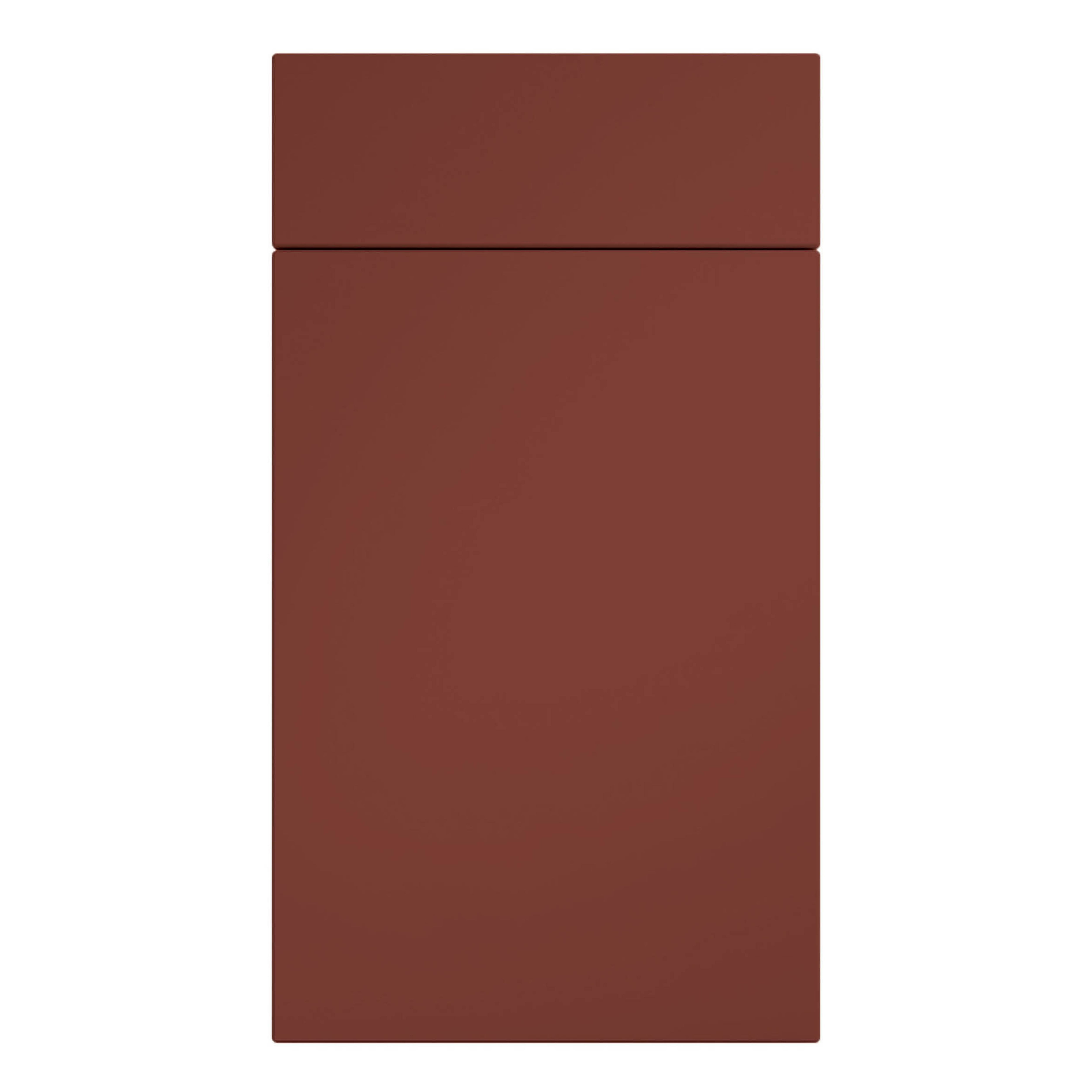 Premium Kitchens Ethos Matt red Modern Highline Cabinet door (W)500mm ...