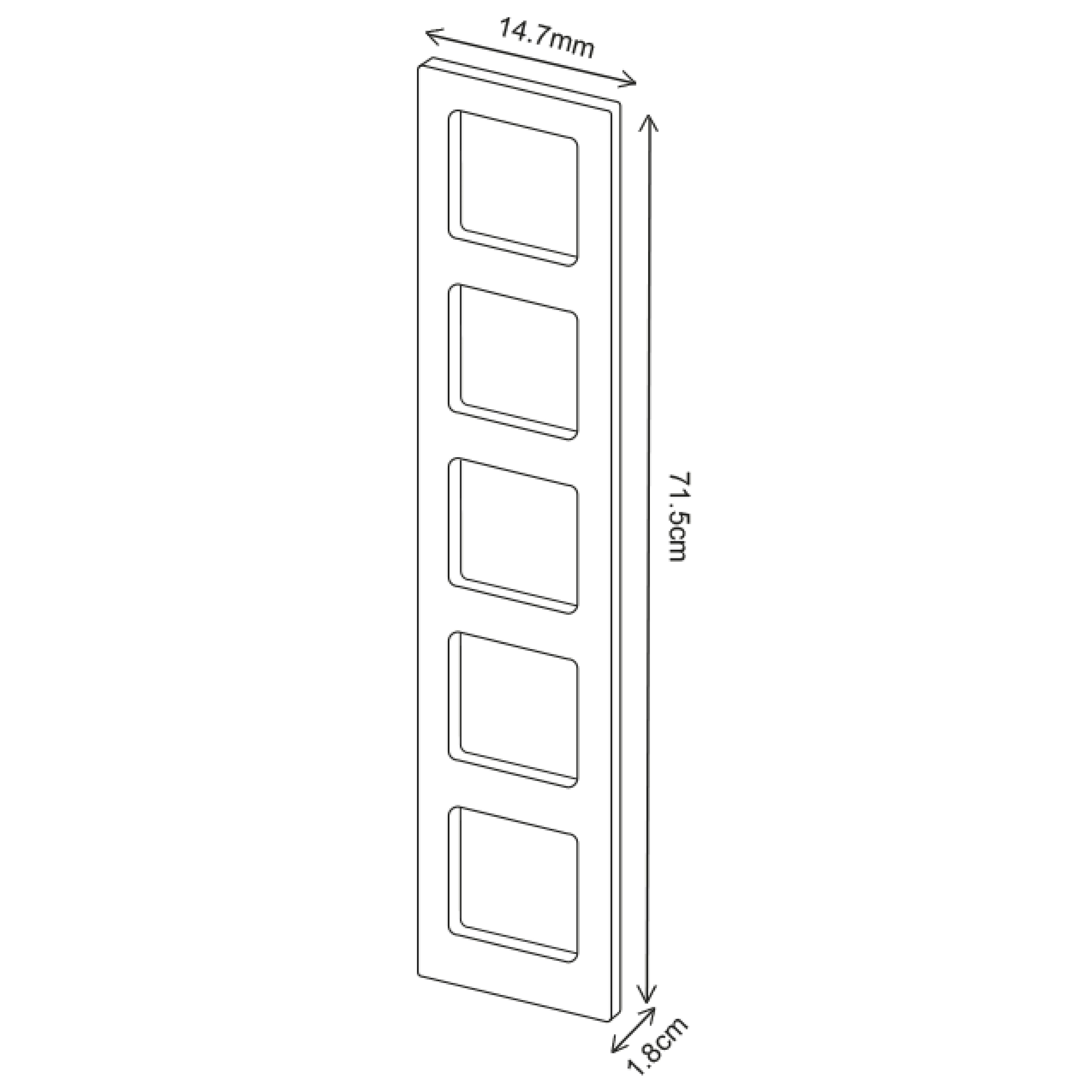 Premium Kitchens Ethos Matt red Modern Standard Cabinet door (W)150mm ...