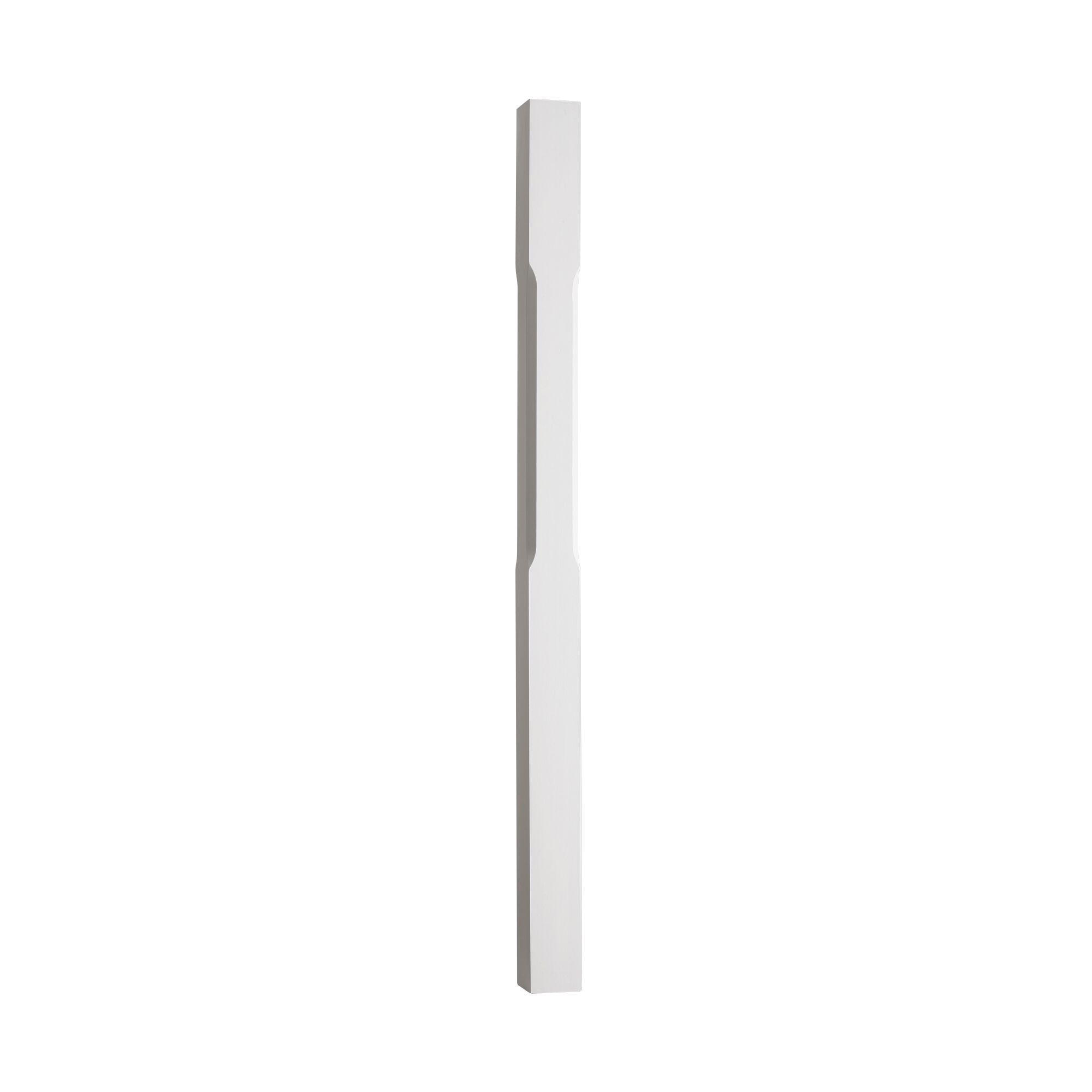 Primed White Stop chamfered newel post (H)1500mm (W)82mm | DIY at B&Q