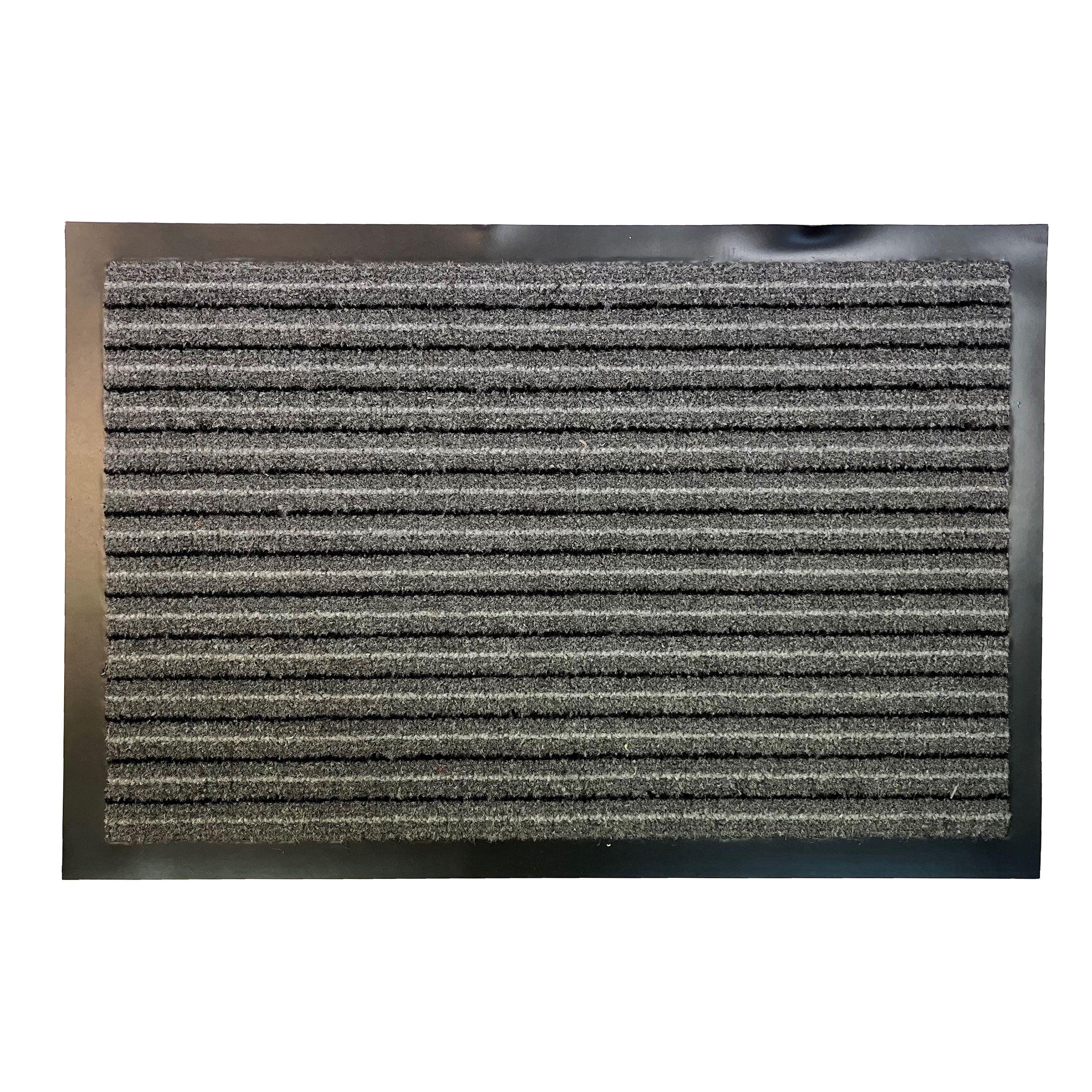 Primeur Black, Grey & White Stripe Medium Mat, (L)60cm x (W)40cm | DIY ...