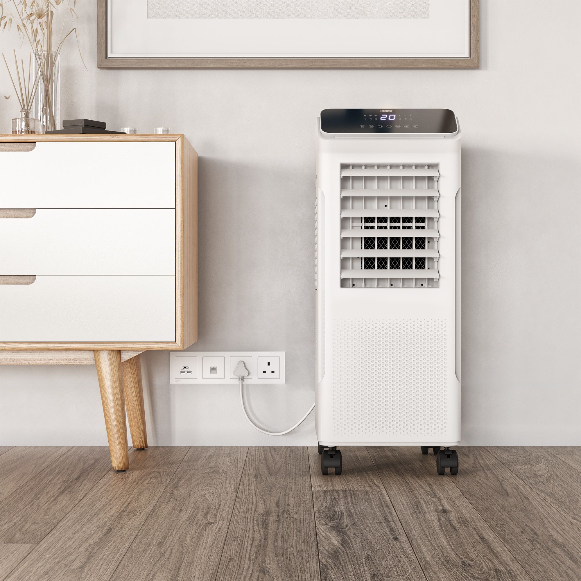 Princess Smart Hybrid White Remote controlled Air cooler