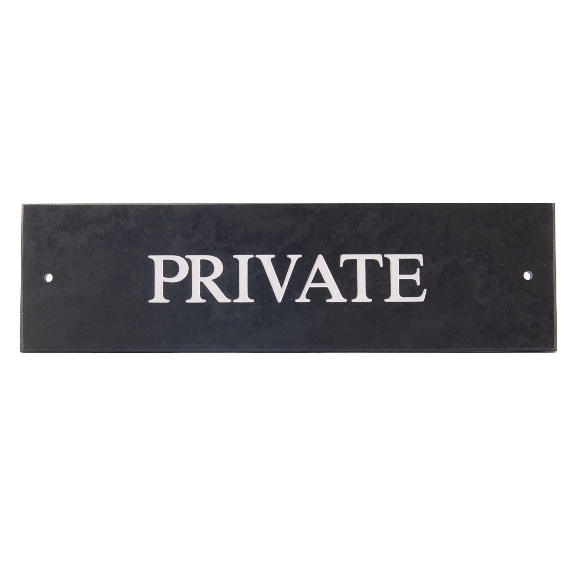 Private Slate No admittance sign, (H)100mm (W)355mm