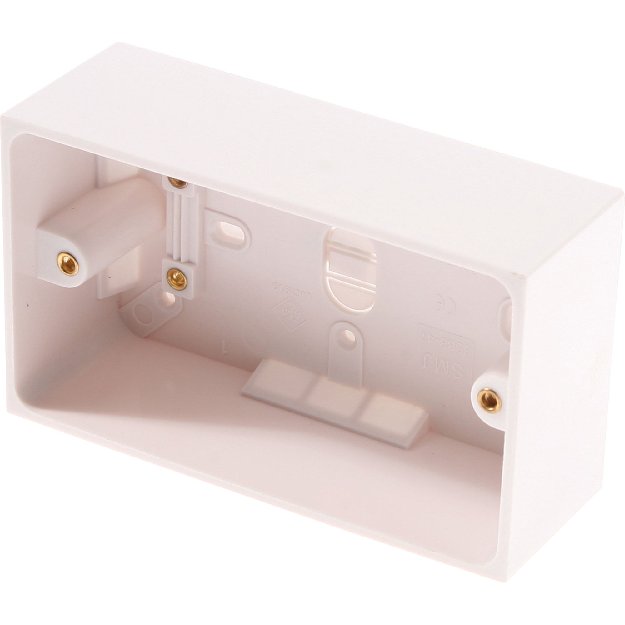 Pro Power 40mm Double Pattress box | DIY at B&Q