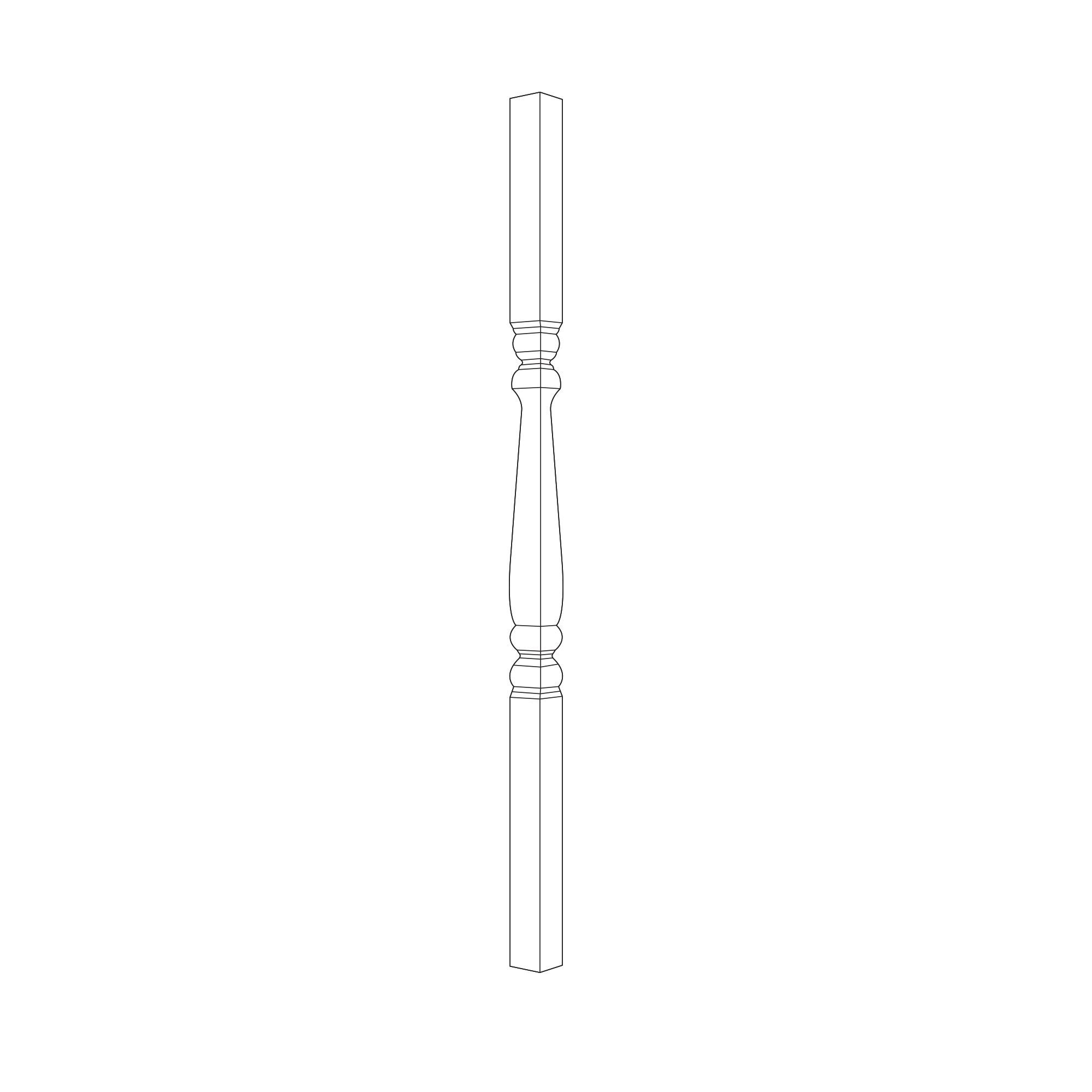 Provincial Hemlock Staircase spindle (H)900mm (W)41mm | DIY at B&Q