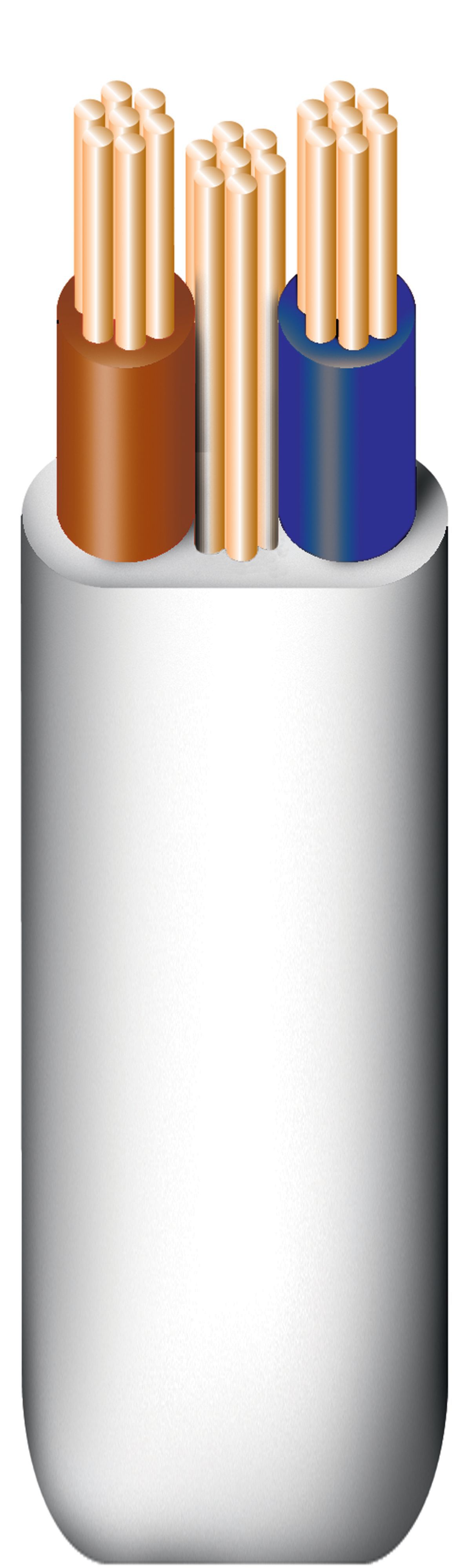 Prysmian 6242YH Grey 2-core Multi-core cable 6mm² x 50m | DIY at B&Q