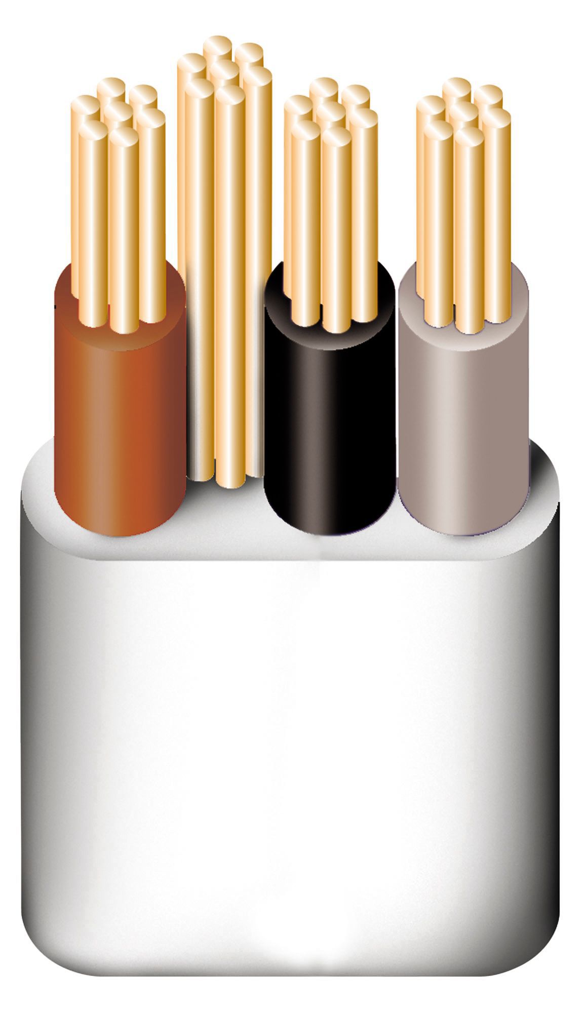 Prysmian Grey 3-core & earth Cable 1mm² x 10m at B&Q