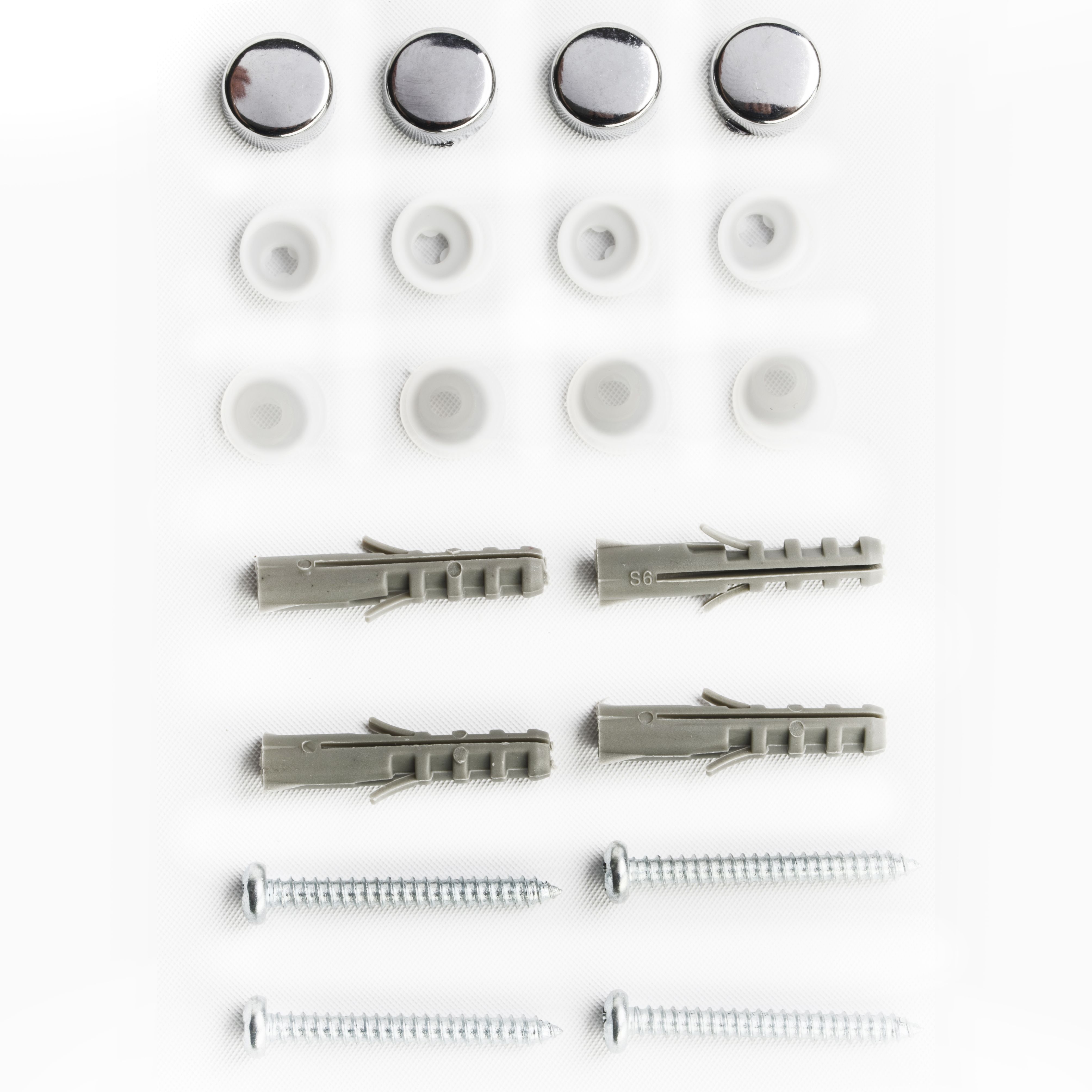 PZ Pan head Chrome Effect 20 piece Fixing Kit Mirror screw | DIY at B&Q