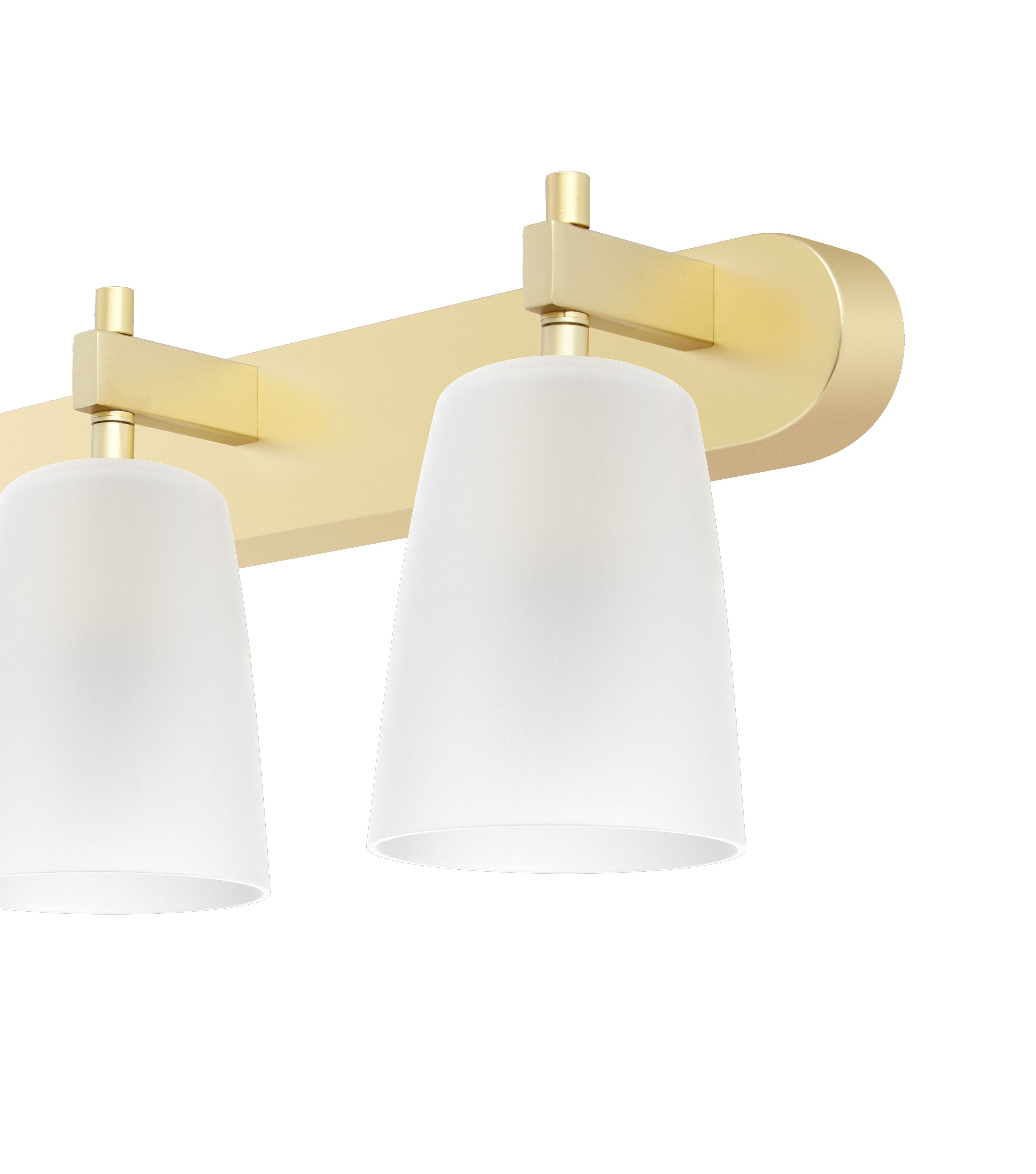 Quadryx Bar Brushed brass Gold effect 3 Light Spotlight