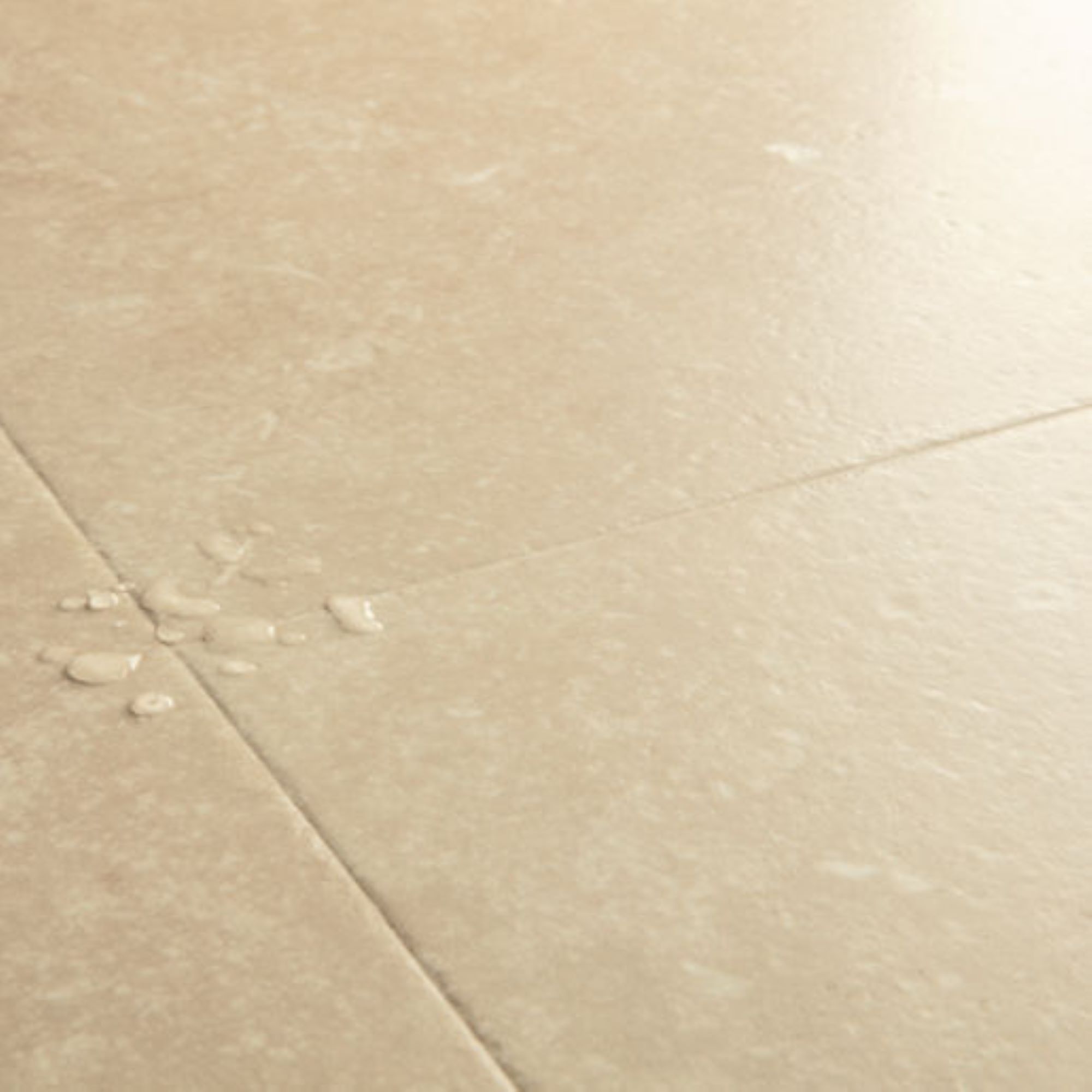 Quick-step Aquanto Galway Beige Stone tile effect Embossed Flooring, 1.9m²