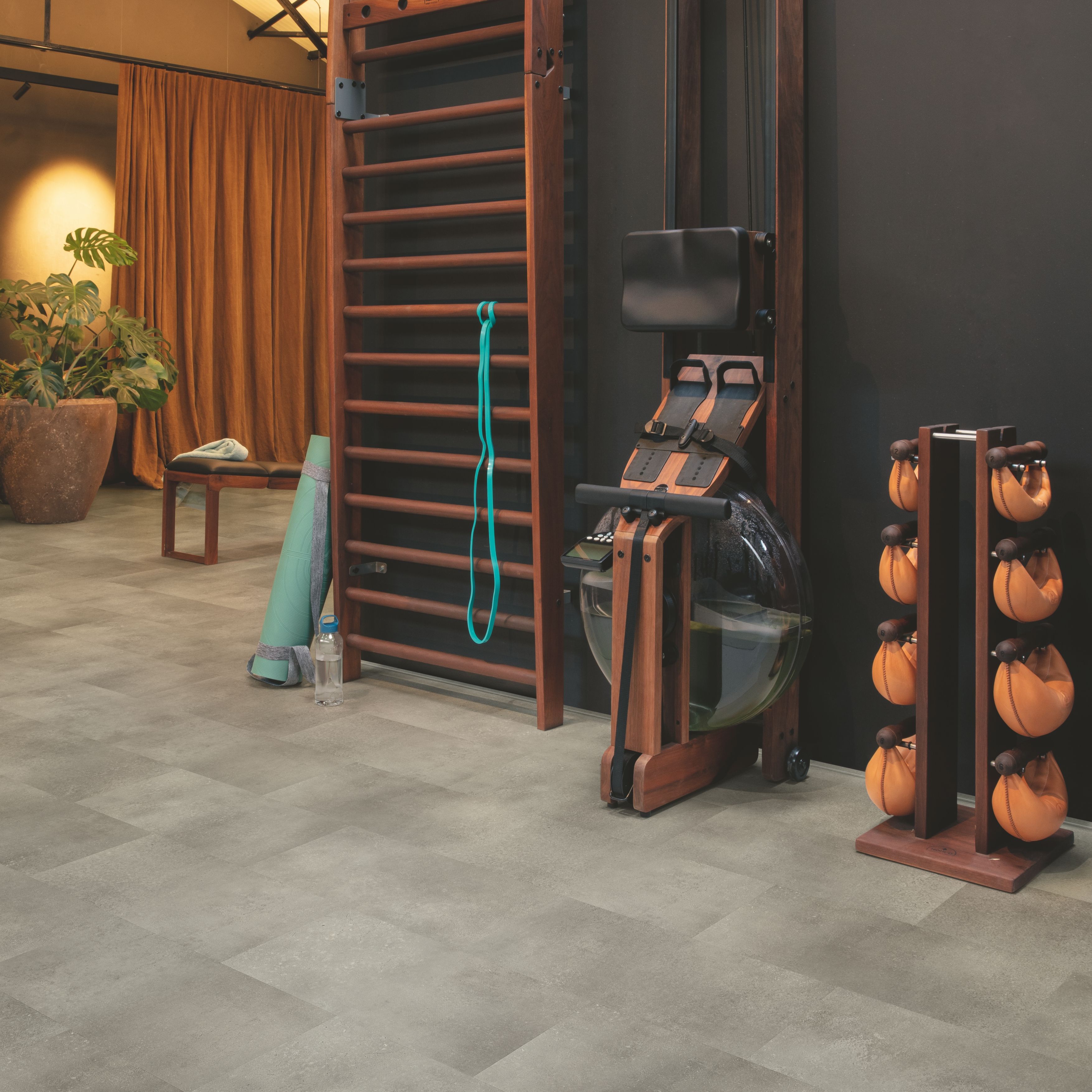 Quick-step Lima Grey Concrete effect Vinyl Tile Sample | DIY at B&Q
