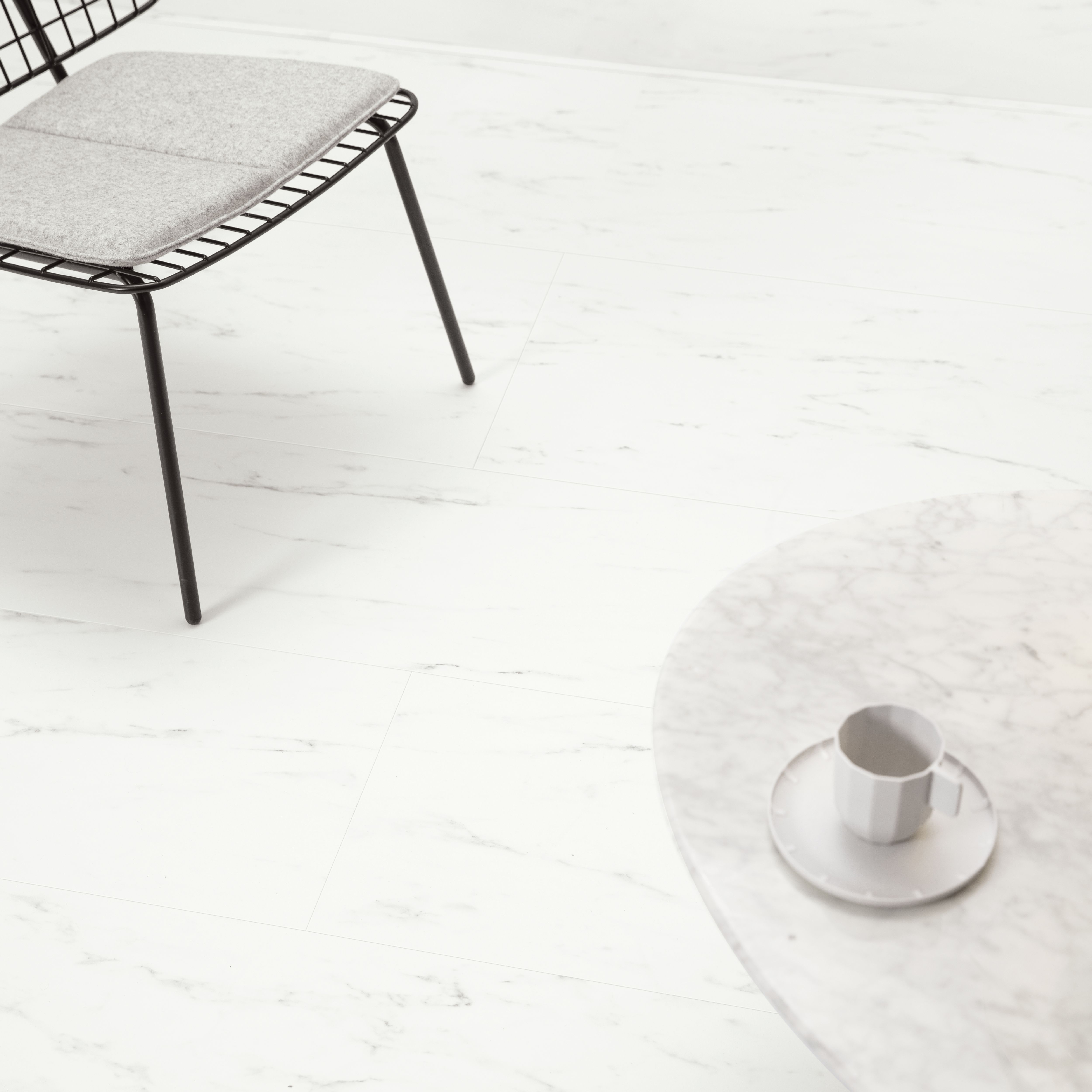 Quick-step Lima Opulent white Plain Stone effect Embossed Luxury vinyl ...
