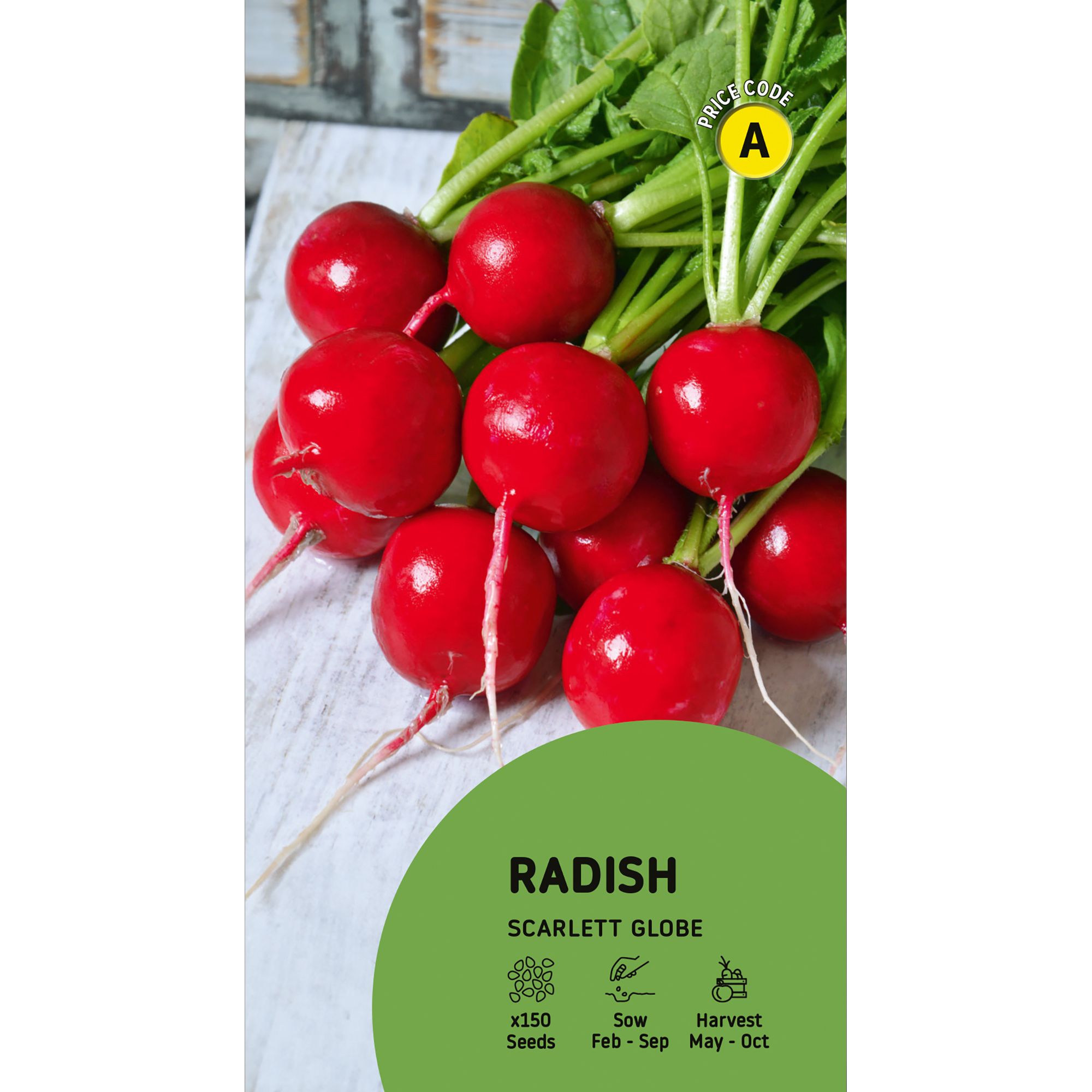Radish 'Scarlett Globe' Vegetable Seeds