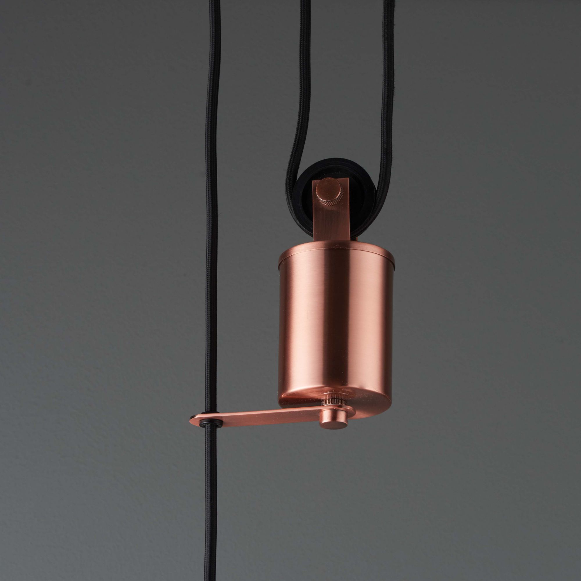 Ragner Pendant Brushed Steel copper effect Ceiling light | DIY at B&Q