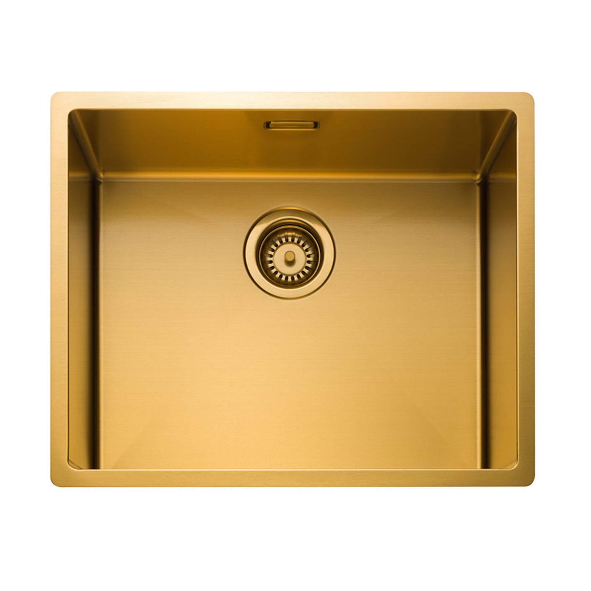 Rangemaster Prism Gold Stainless steel 1 Bowl Kitchen sink 440mm x 540mm