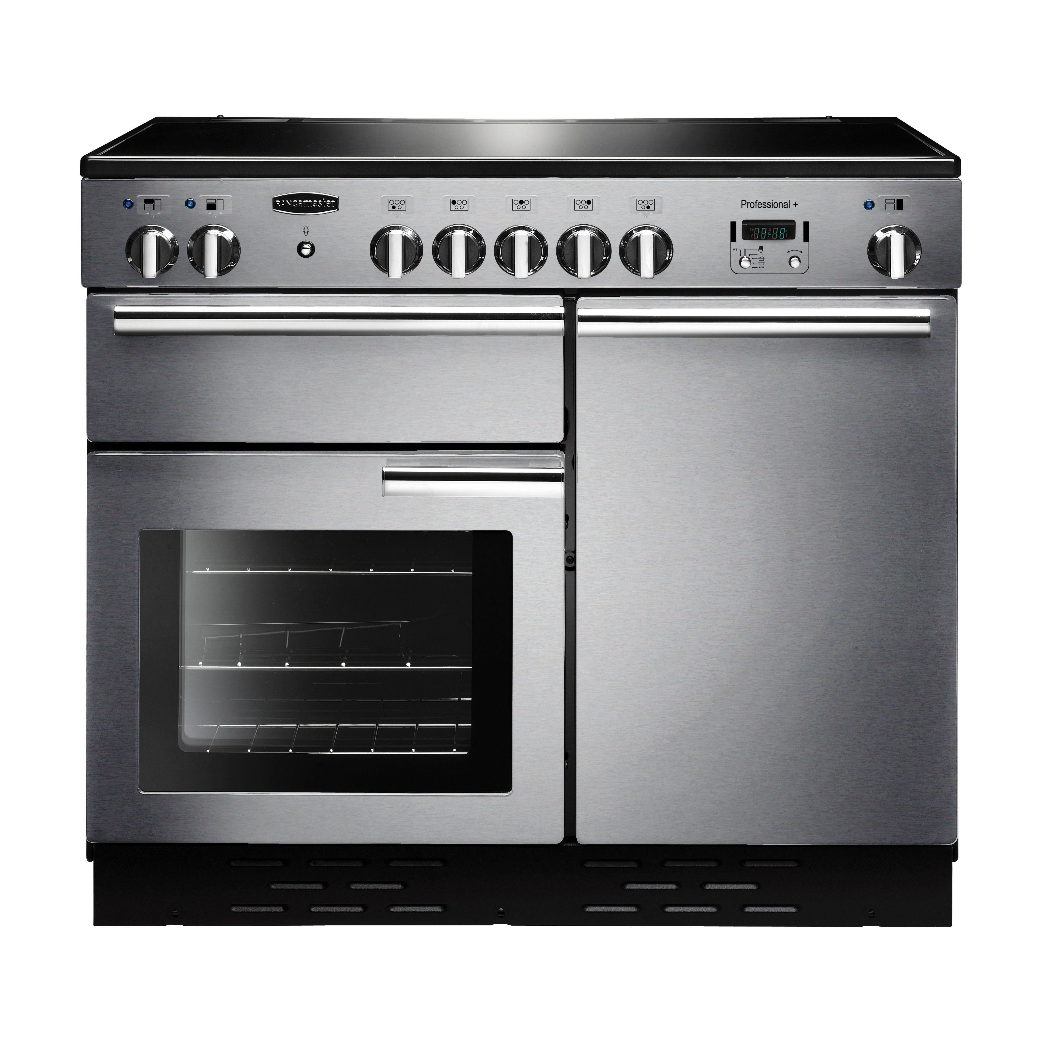 Rangemaster PROP100ECSSC Freestanding Electric Range cooker with ...