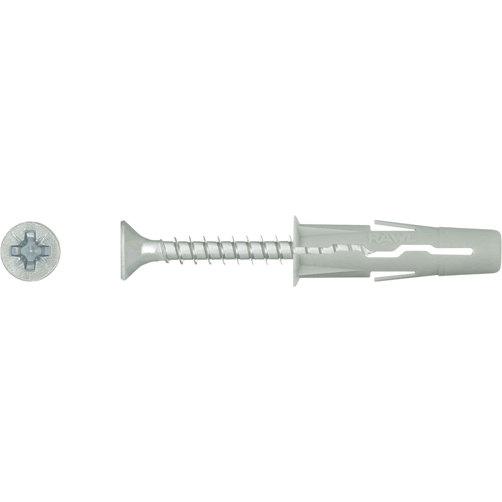 Rawlplug Uno Grey Multi-purpose screw & wall plug (Dia)10mm (L)36mm ...