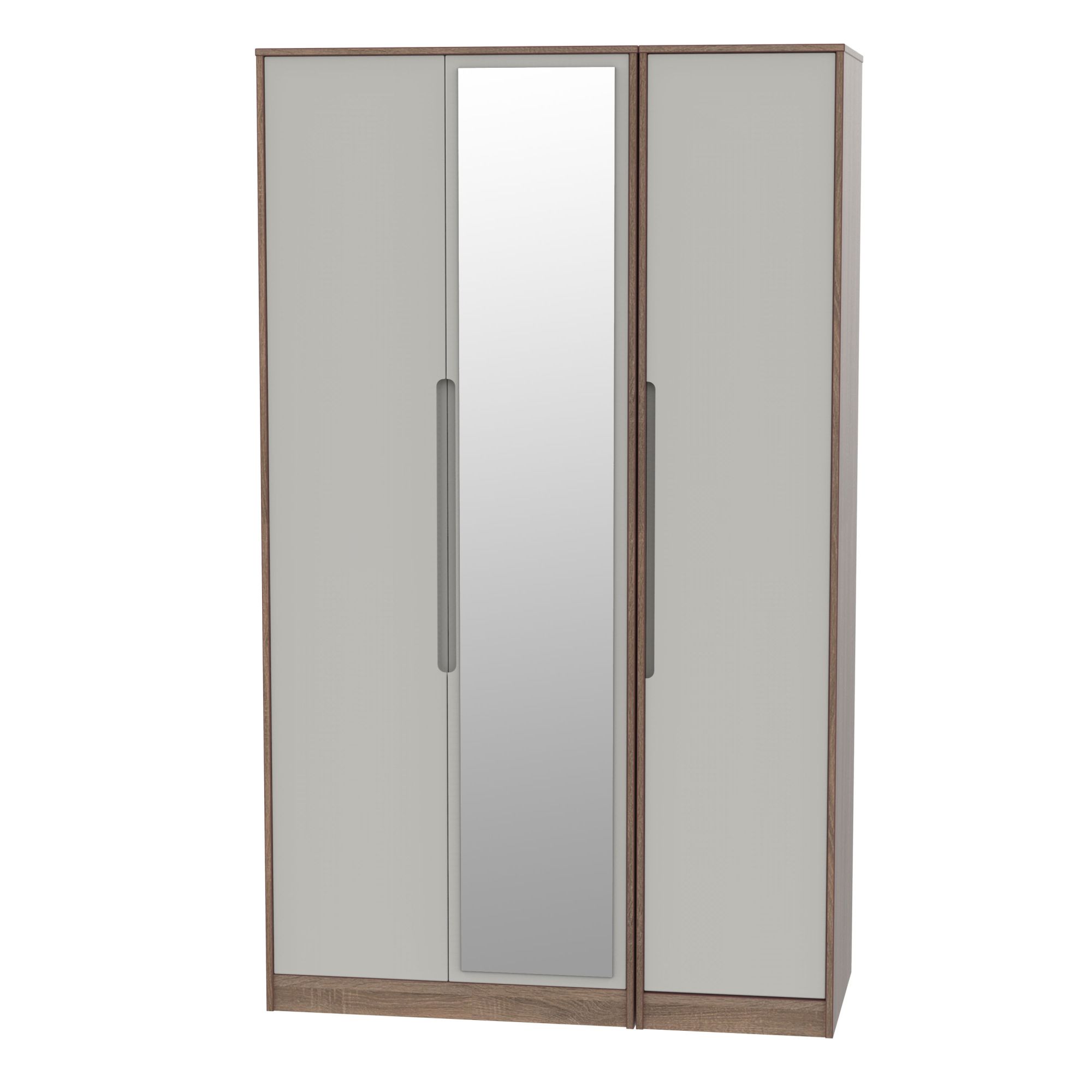 Buy Ready assembled Contemporary Satin cashmere oak effect Tall Triple ...