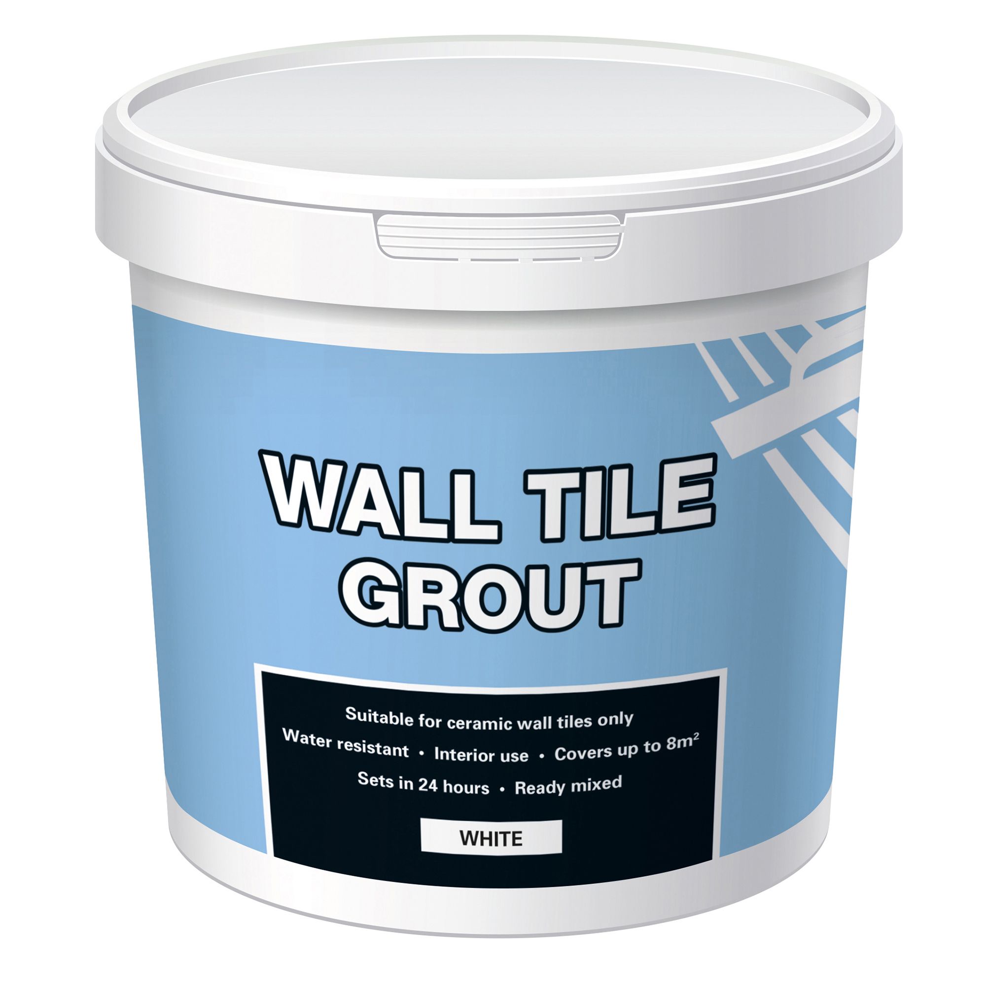 Ready mixed White Wall tile Grout, 1kg Tub