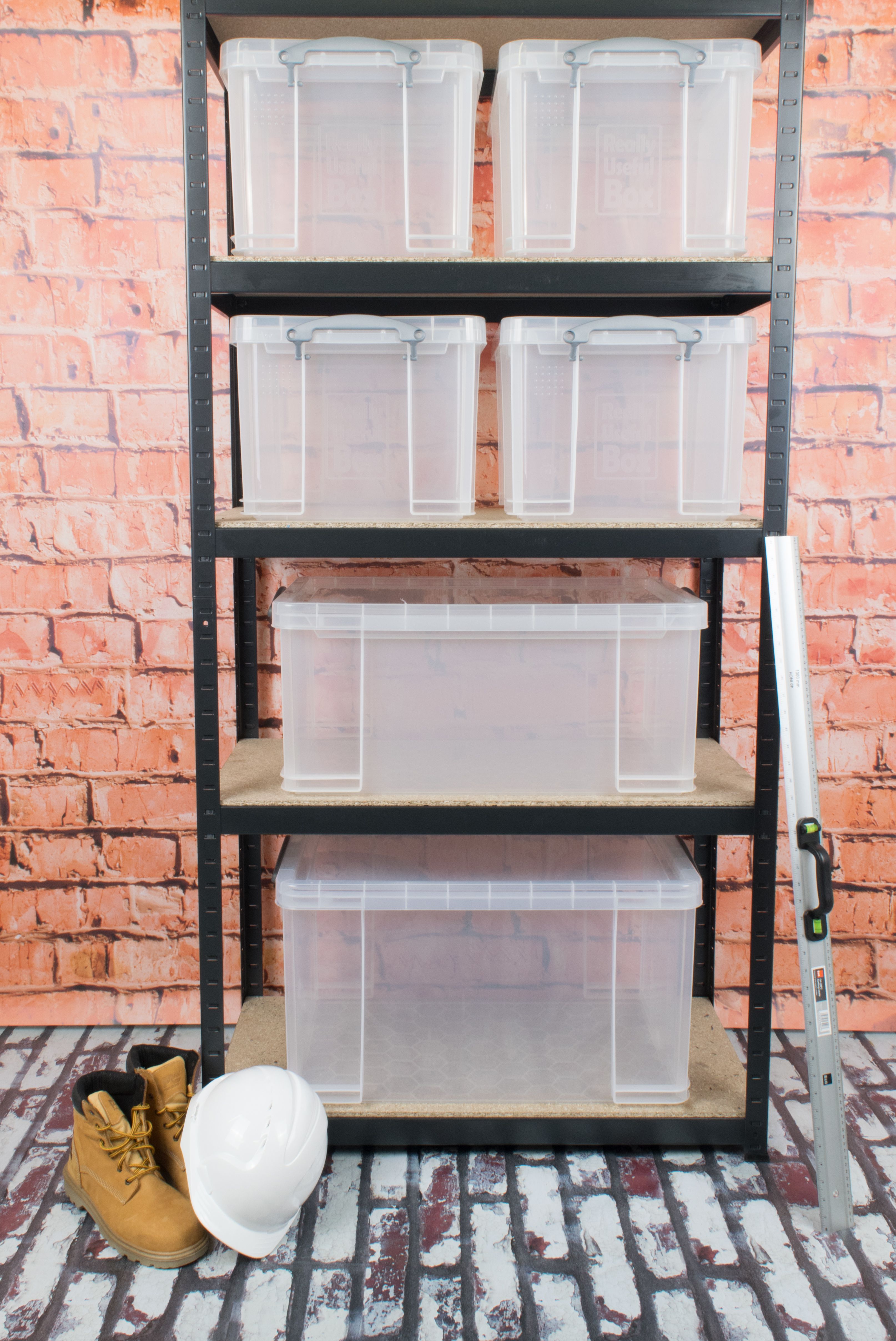 Really Useful Clear 84L Plastic Storage box & Lid