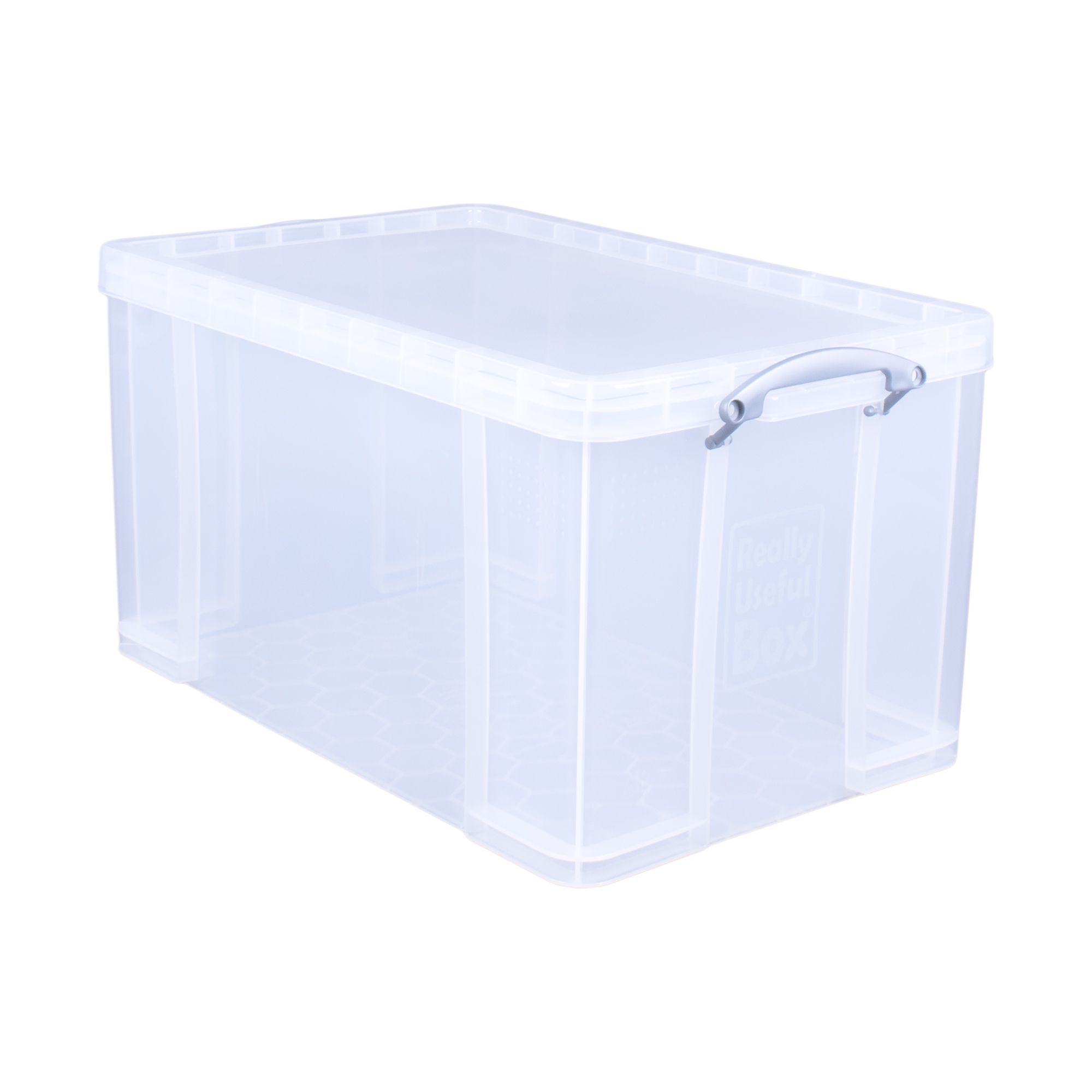 Really Useful Clear 84L Plastic Storage box & Lid