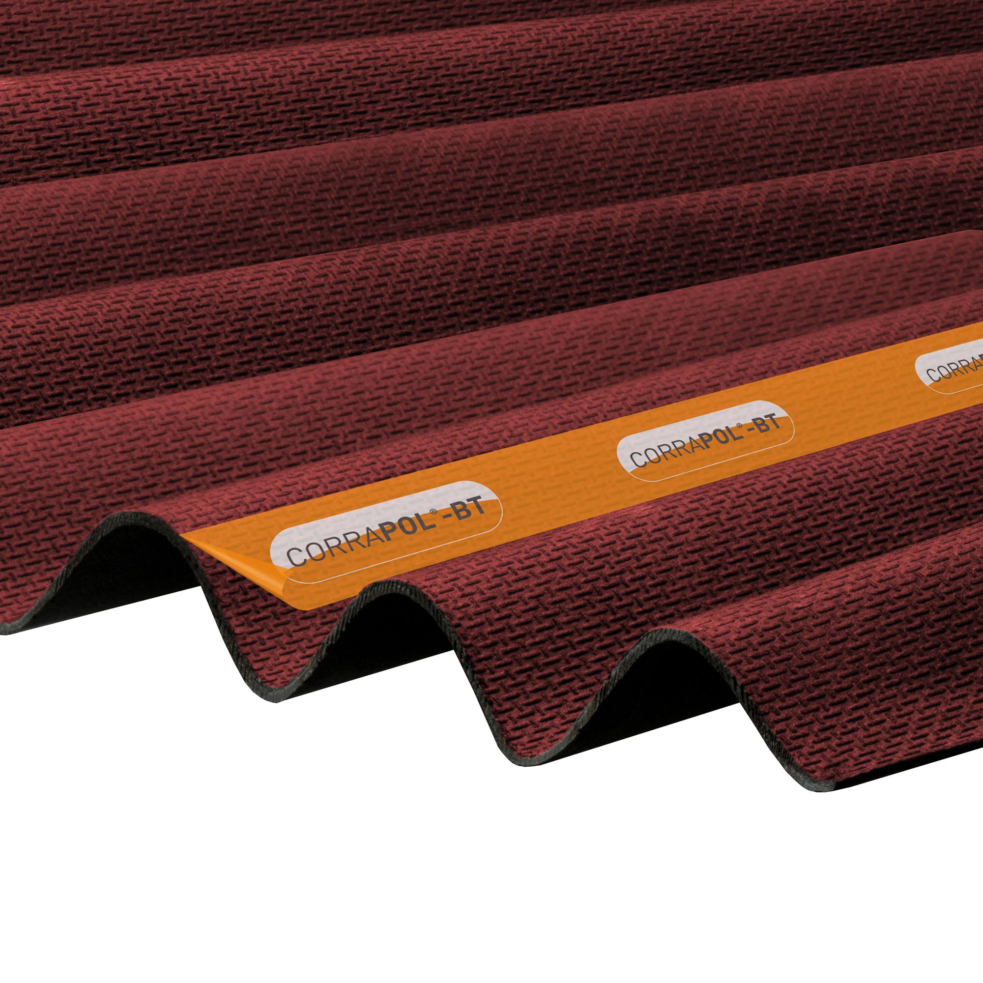 Red Bitumen Corrugated roofing sheet (L)1m (W)930mm (T)2mm | DIY at B&Q