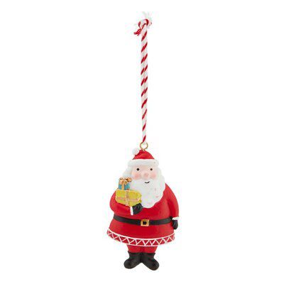 Red Polyresin 2D Santa Decoration
