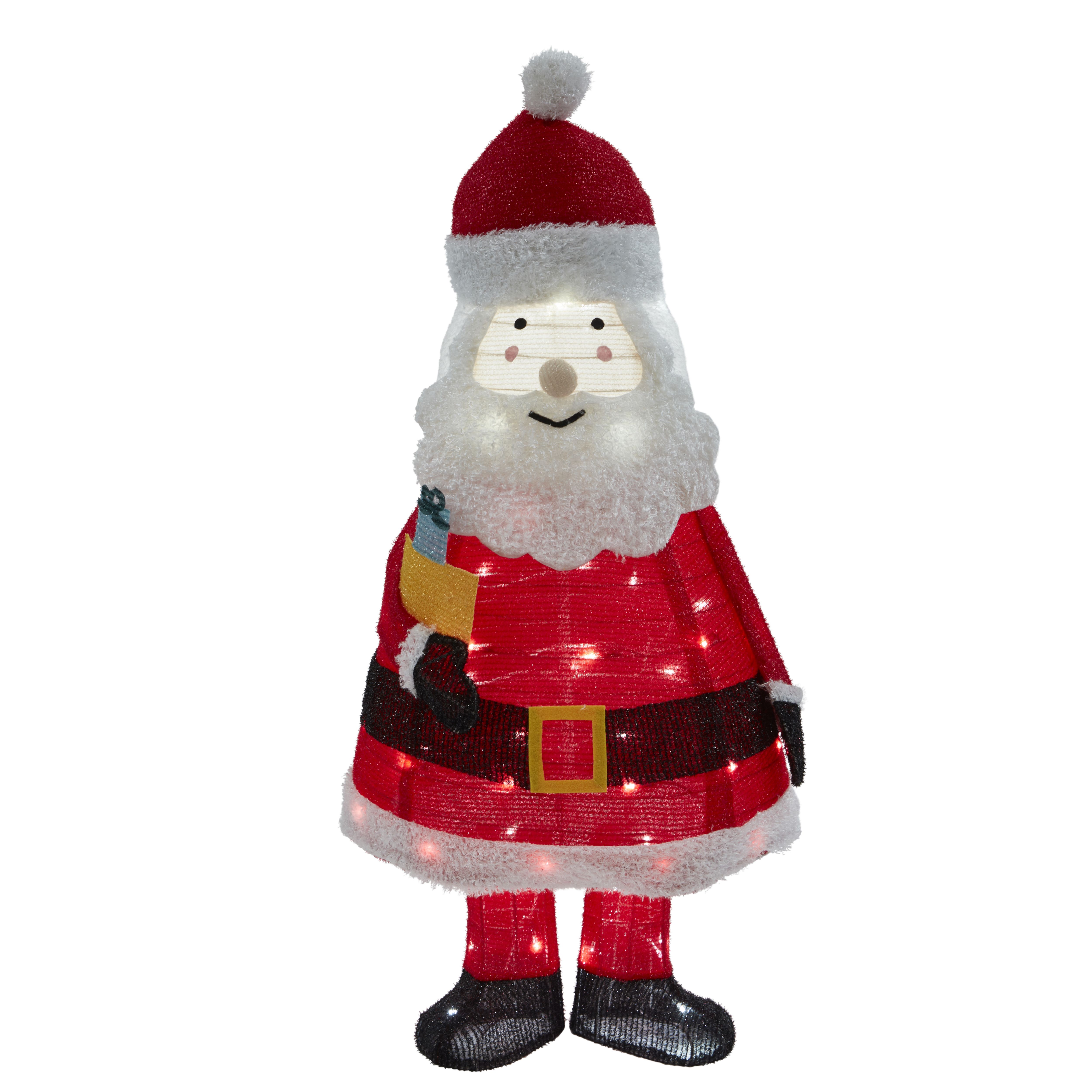 Red Santa LED Electrical christmas decoration | DIY at B&Q