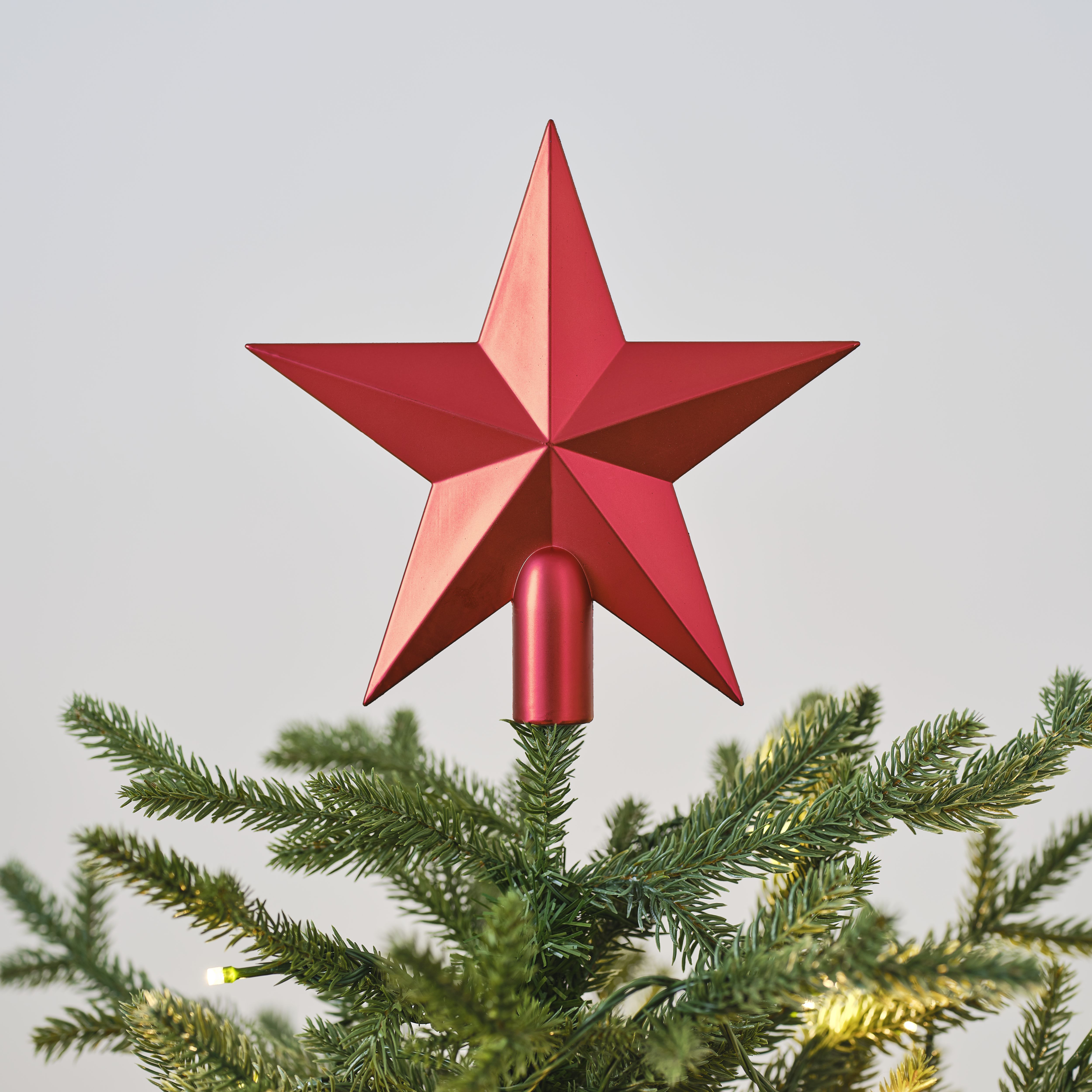 Red Star Christmas tree topper
