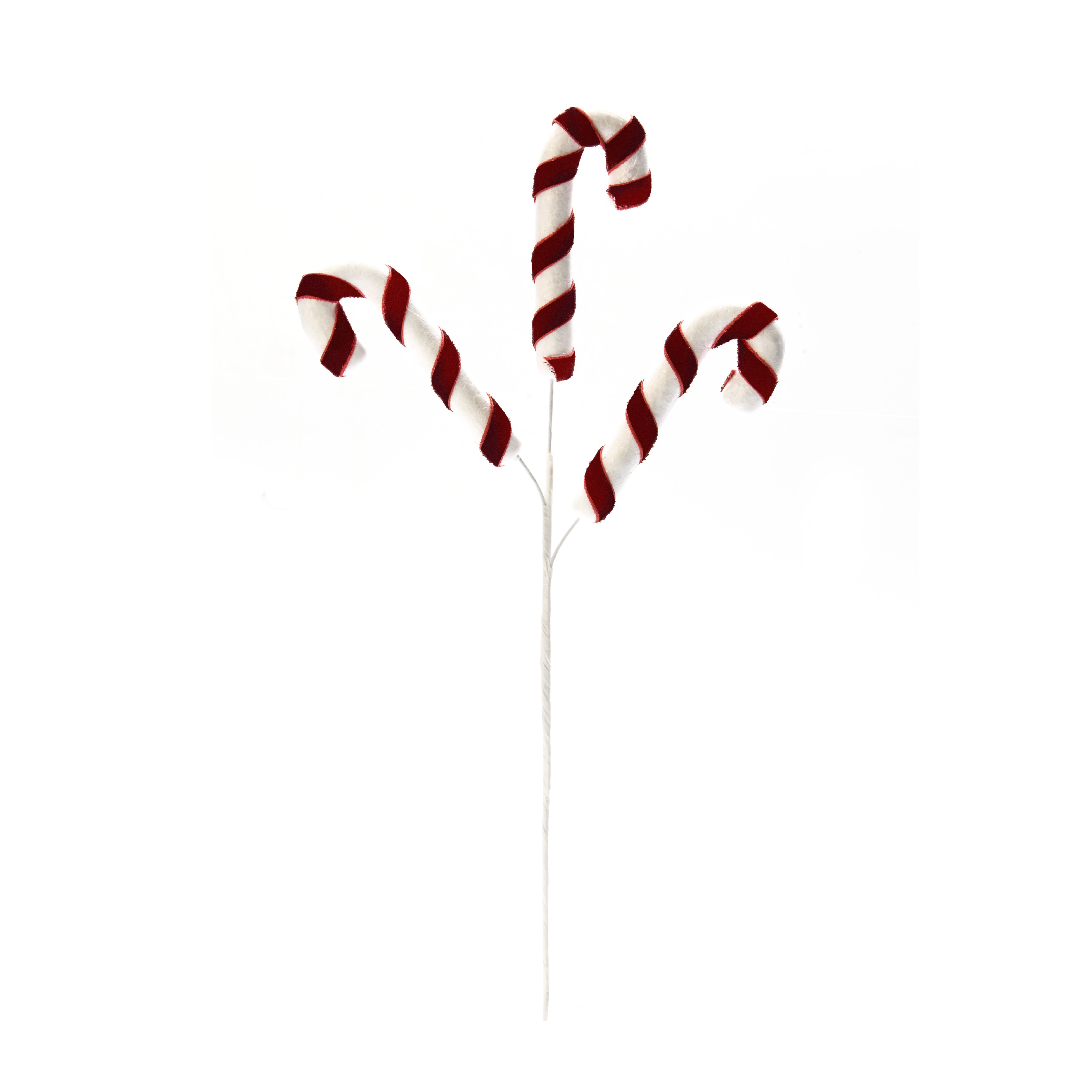 Red & white Candy cane Christmas pick, (L) 200mm x (W) 120mm