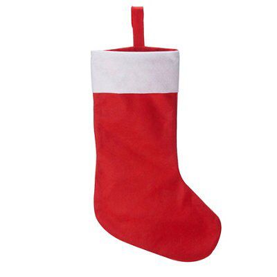 Red & white Felt Classic Christmas Stocking | DIY at B&Q