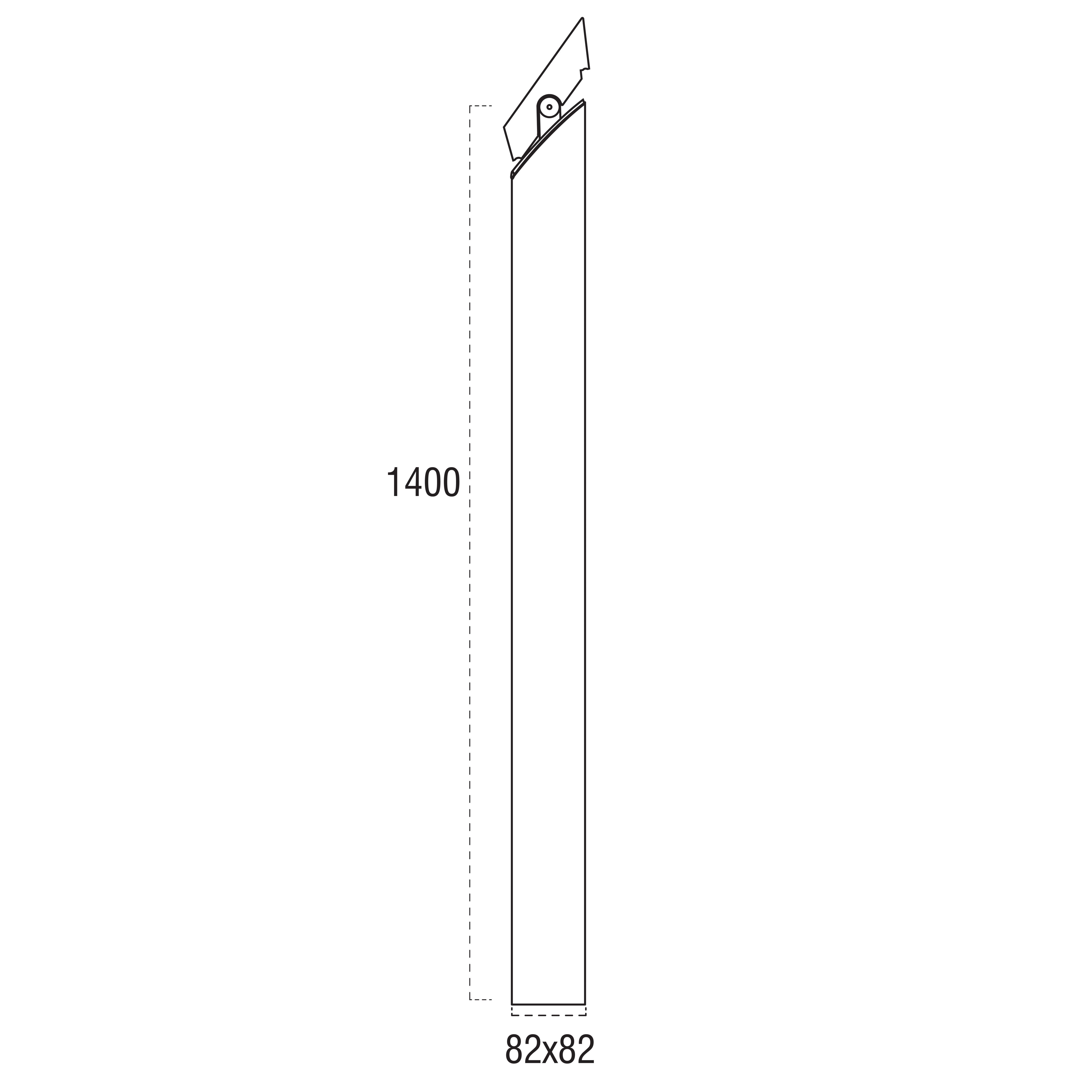 Reflections Contemporary Unfinished Oak Intermediate newel post (H ...